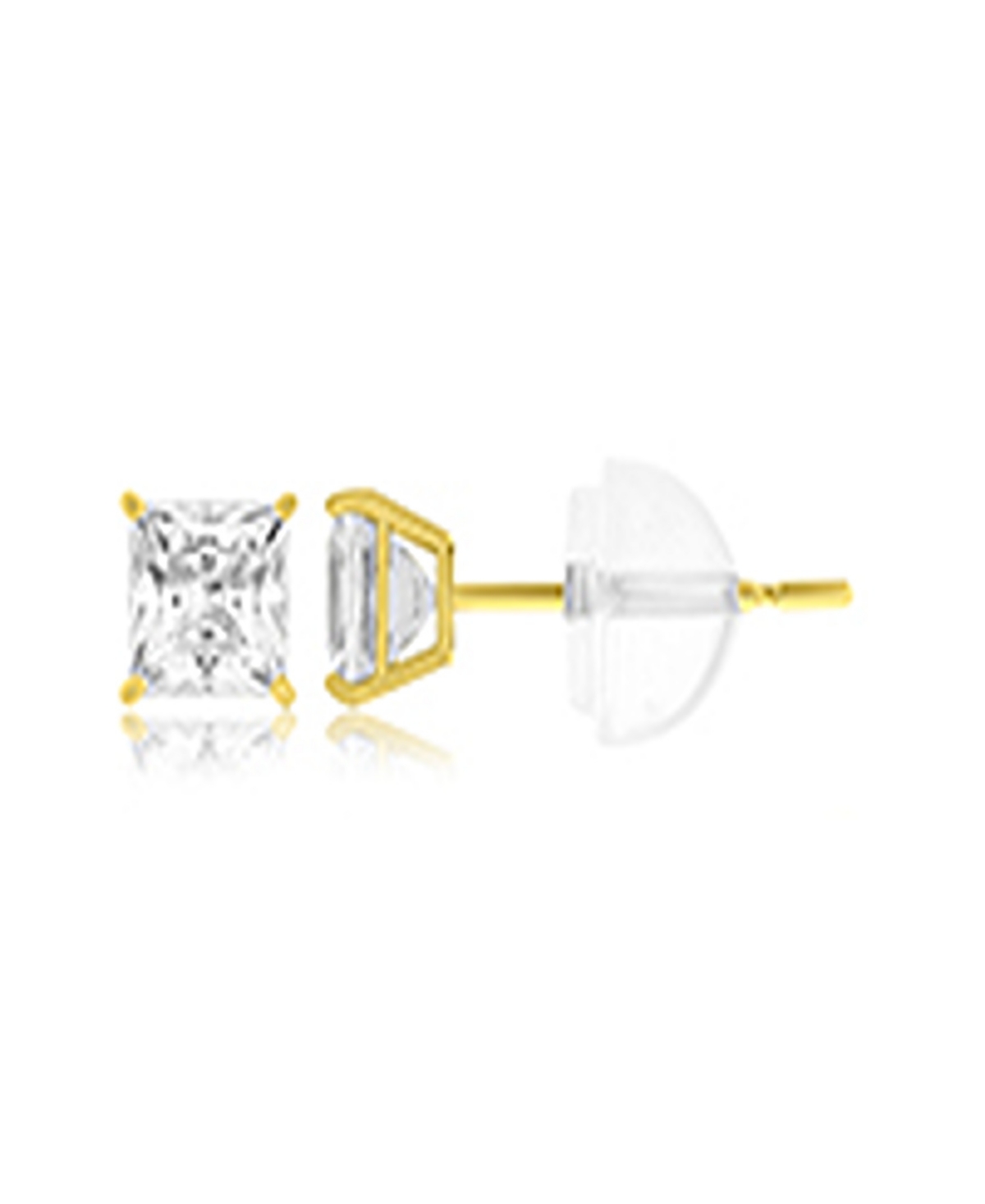 Click here for Macys White Swarovski Zirconia Solitaire Earrings... prices