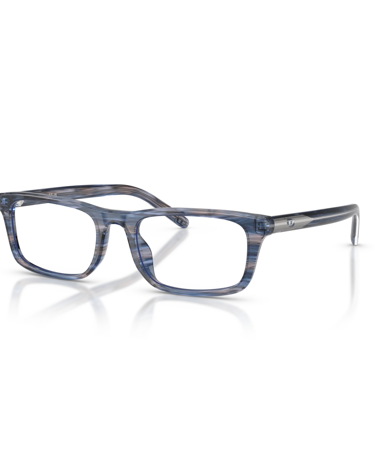 Click here for Diesel Unisex Rectangle Eyeglasses  DL4017U - Stri... prices