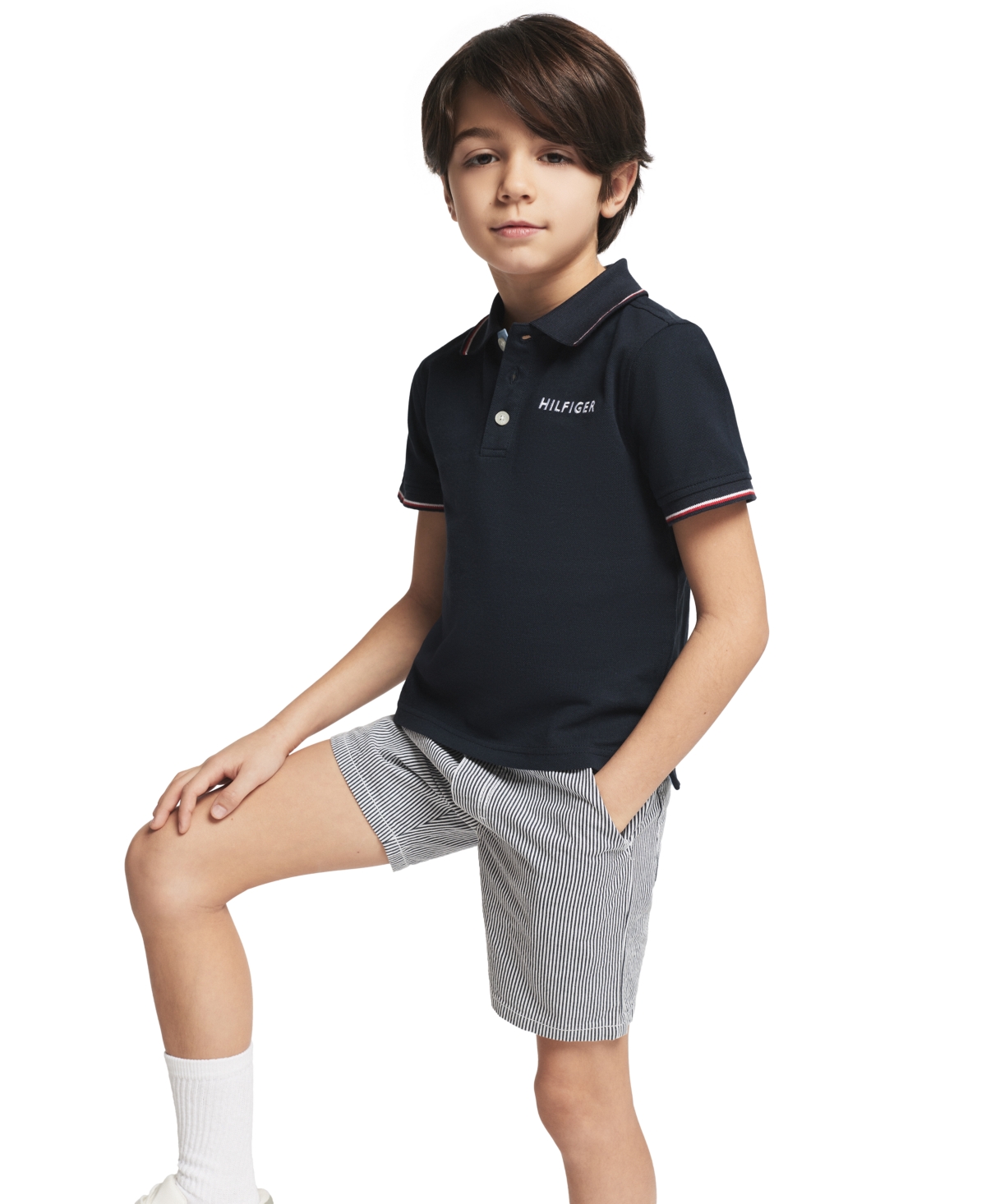 Click here for Tommy Hilfiger Boys 2T-7 2-Piece Woven Short Set -... prices