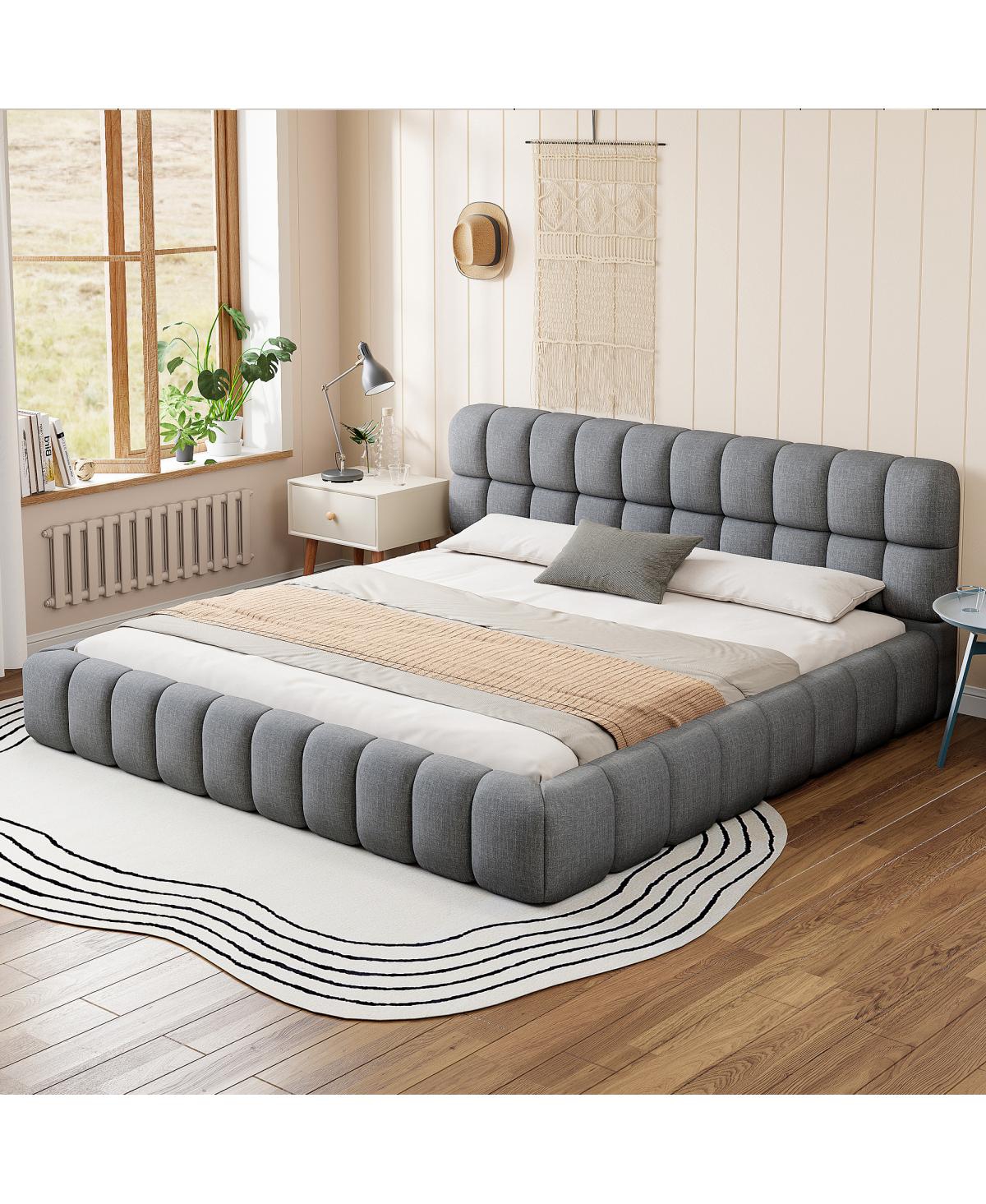 Click here for Streamdale Furniture Streamdale King Size Gray Uph... prices