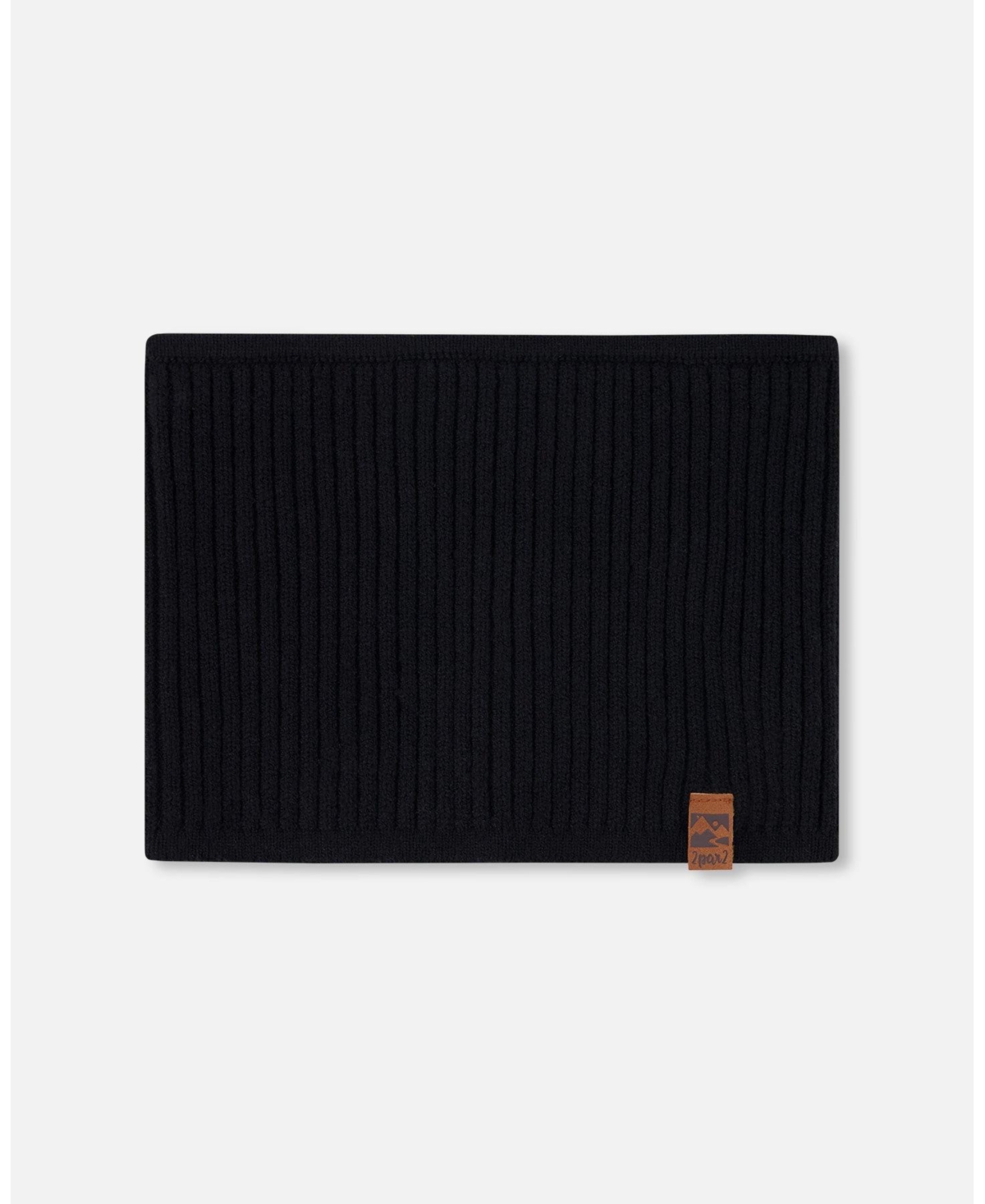 Click here for Deux par Deux Babys Unisex Knit Neckwarmer - Black prices