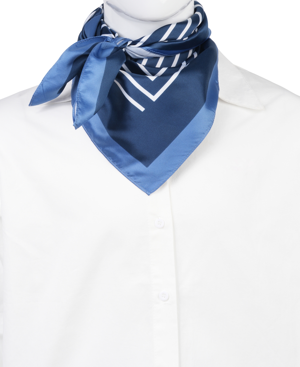Click here for Bespoke Fashion Womens Navy Oversized Square Scarf... prices
