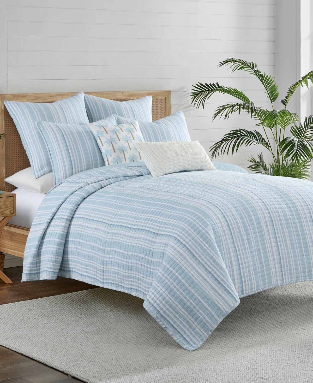 Click here for Levtex Home Boracay Stripe Muslin Textured 2-Pc. Q... prices