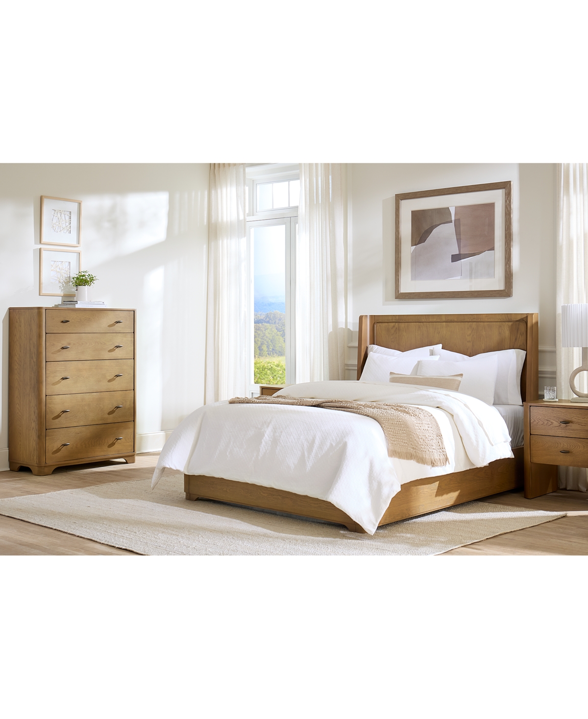 Click here for Nordic 3 Pc. Queen Panel Set (Bed  Chest & Nightst... prices