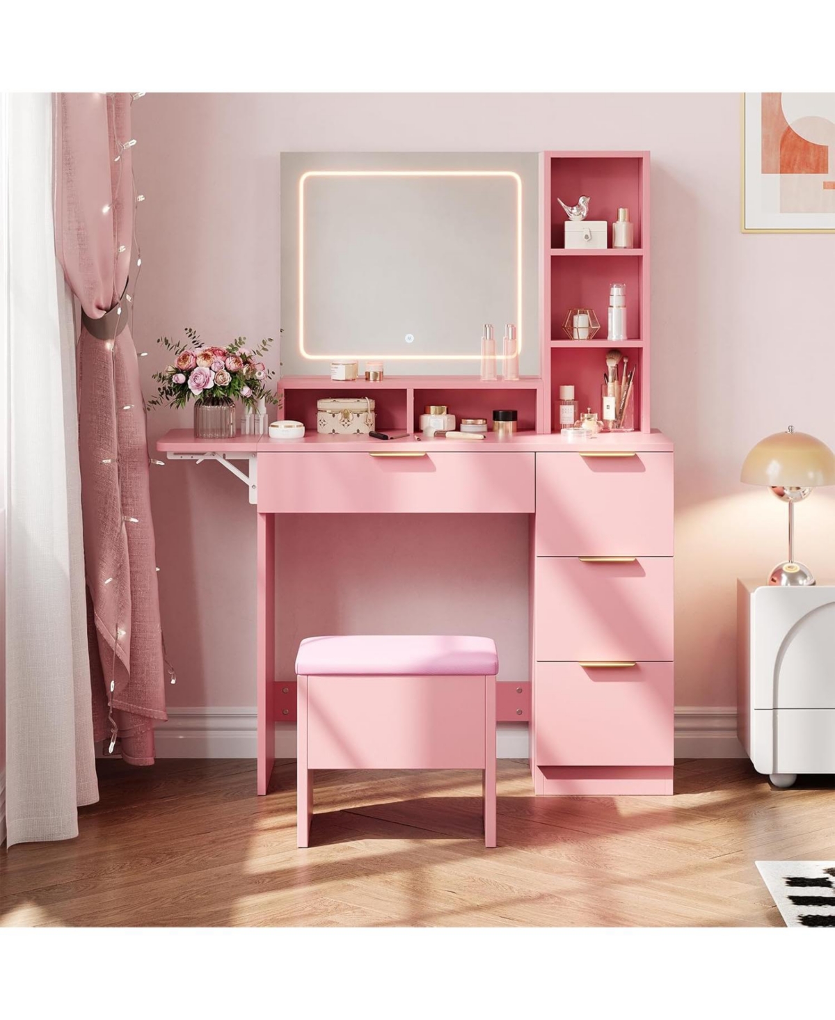 Click here for Gaomon Makeup Vanity Set with Led Mirror & Power O... prices