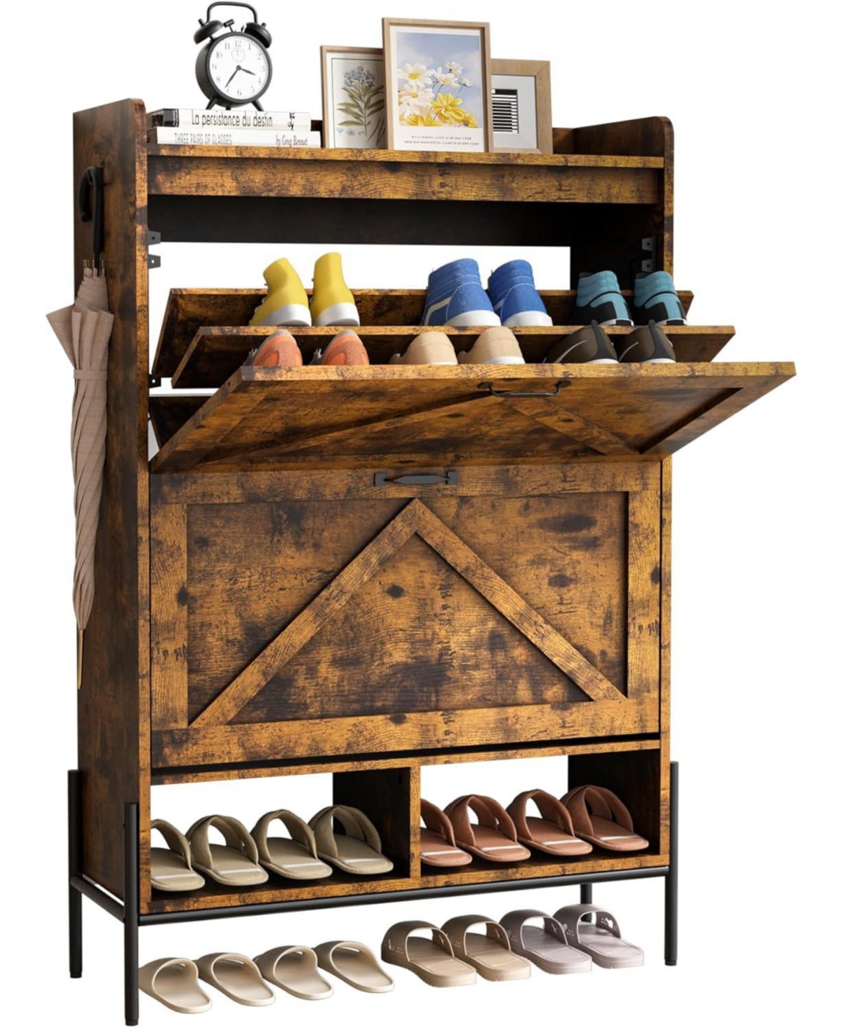 Click here for gaomon Freestanding Entryway Shoe Cabinet - 2 Flip... prices
