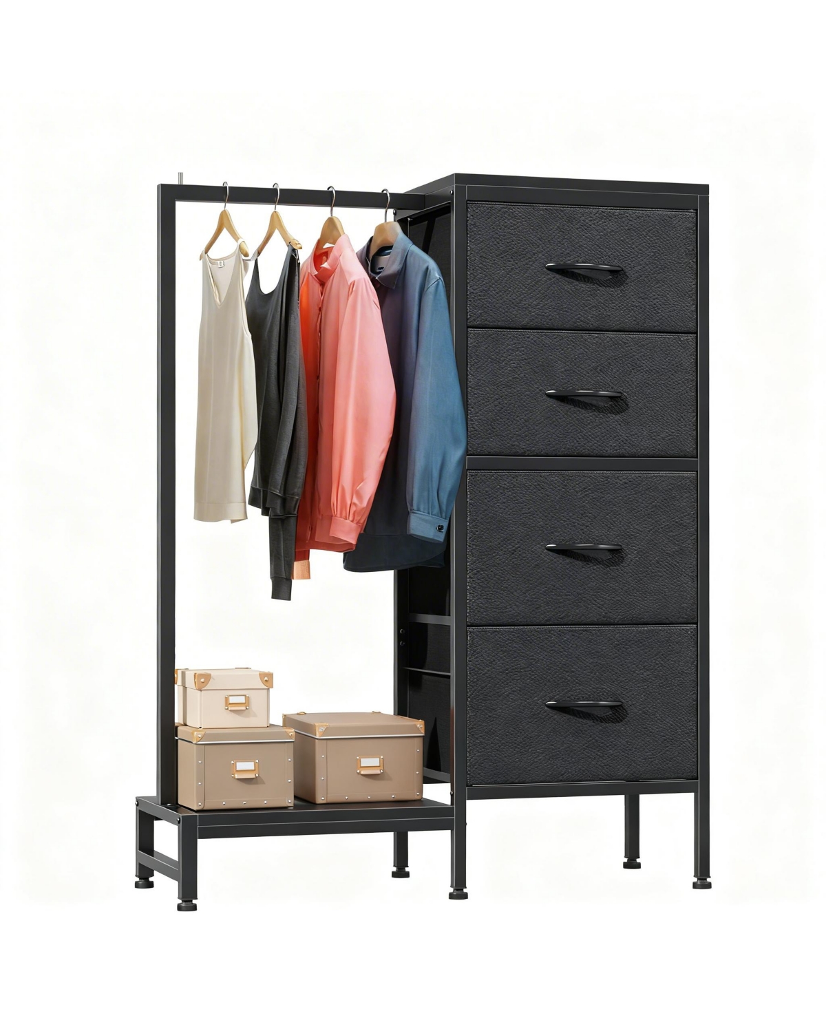Click here for Yigii 44" Tall 2-in-1 Dresser & Rack  4 Drawe... prices
