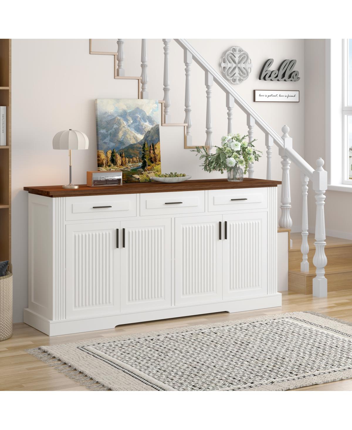 Click here for Streamdale Furniture 63" Fluted Sideboard Buf... prices