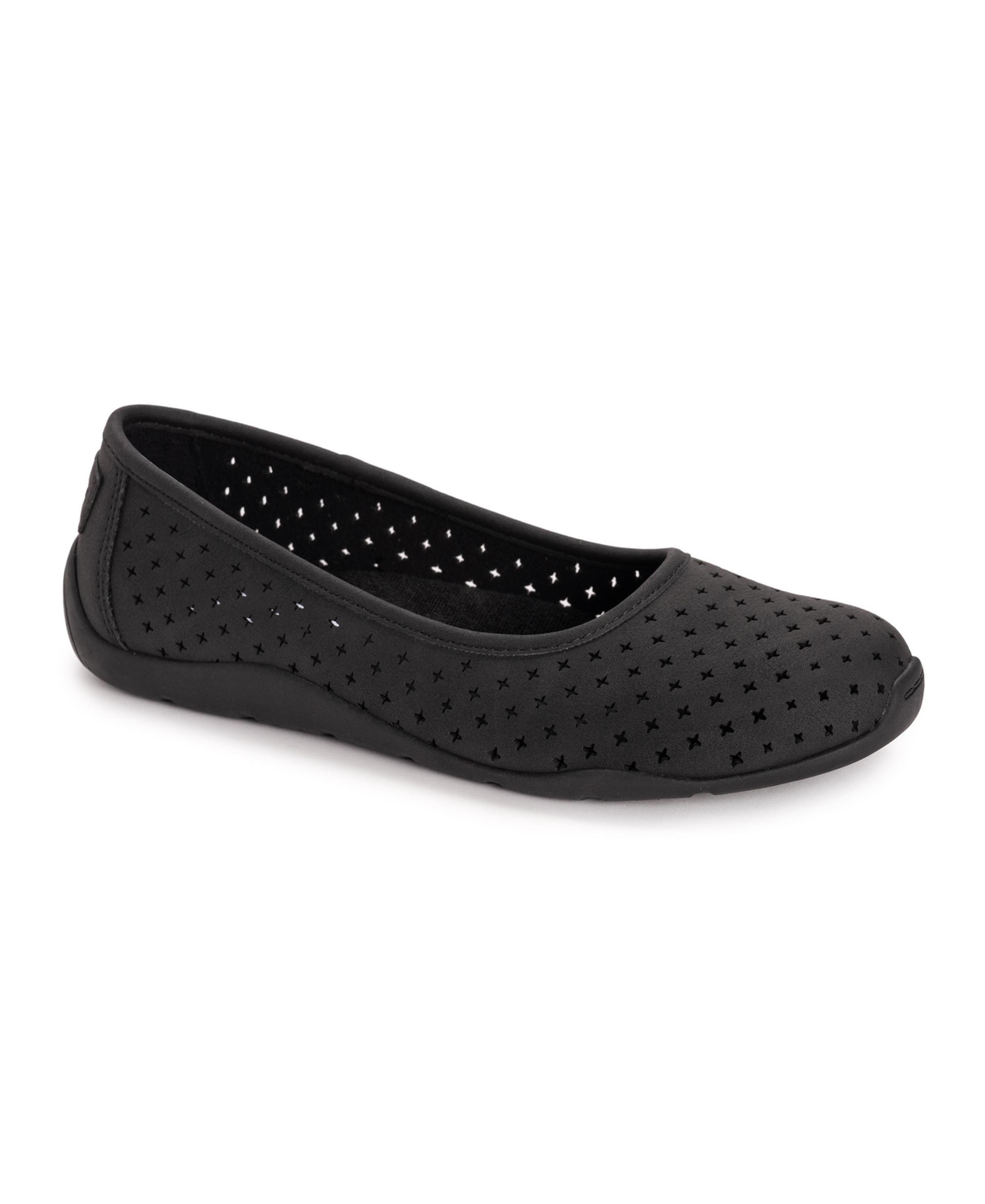 Click here for Muk Luks Womens Solana Skimmer Flats - Black prices