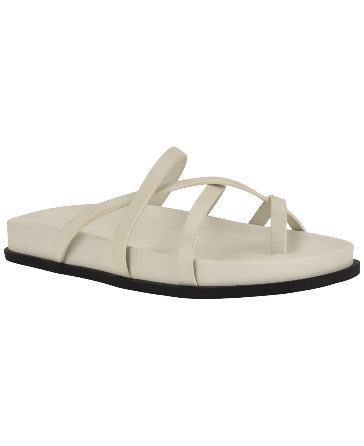 Click here for Calvin Klein Womens Helden Footbed Sandals - Ivory... prices