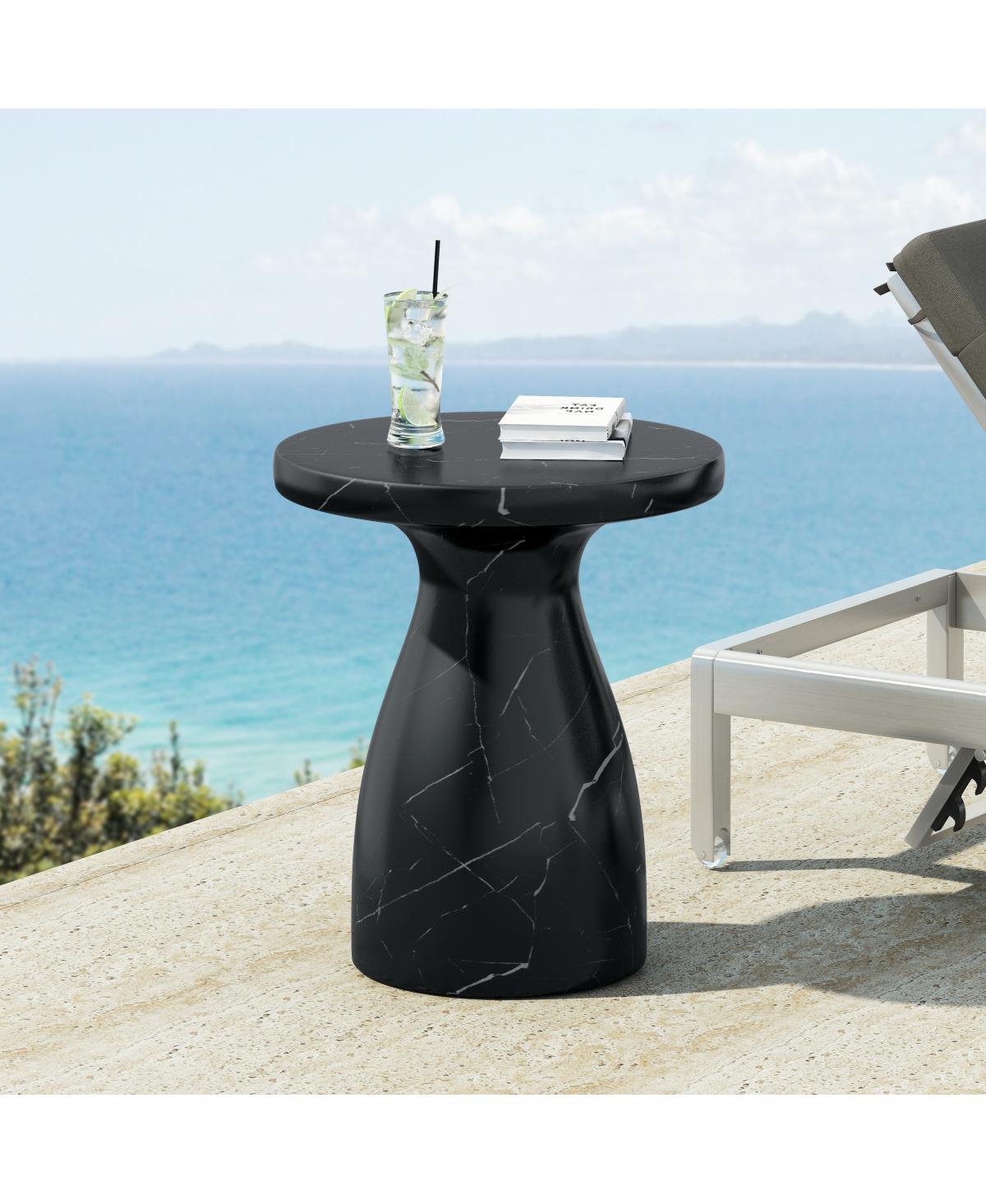 Click here for Streamdale Furniture Outdoor Travertine Side Table... prices