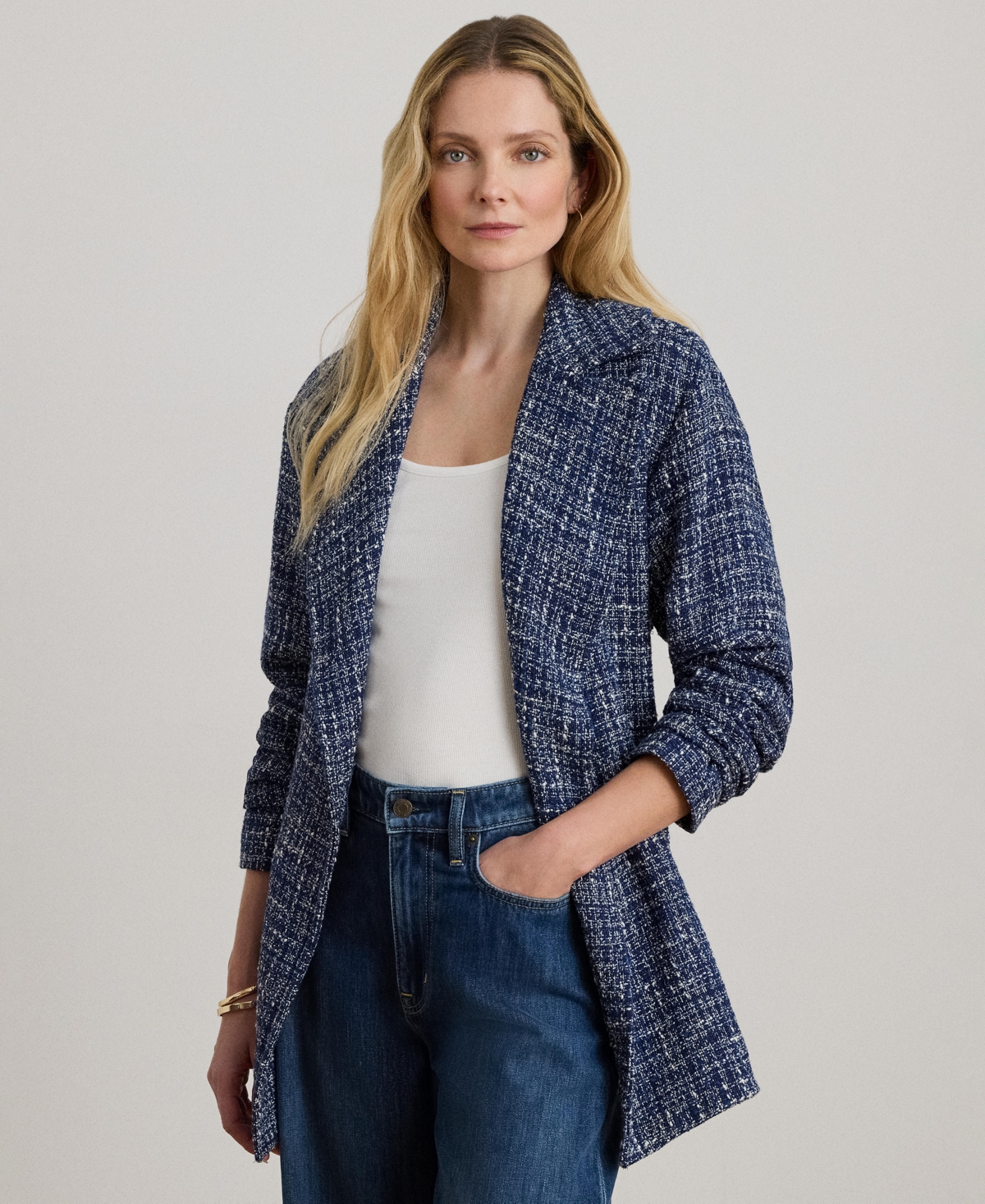 Click here for Lauren Ralph Lauren Womens Long-Sleeve Notch Lapel... prices