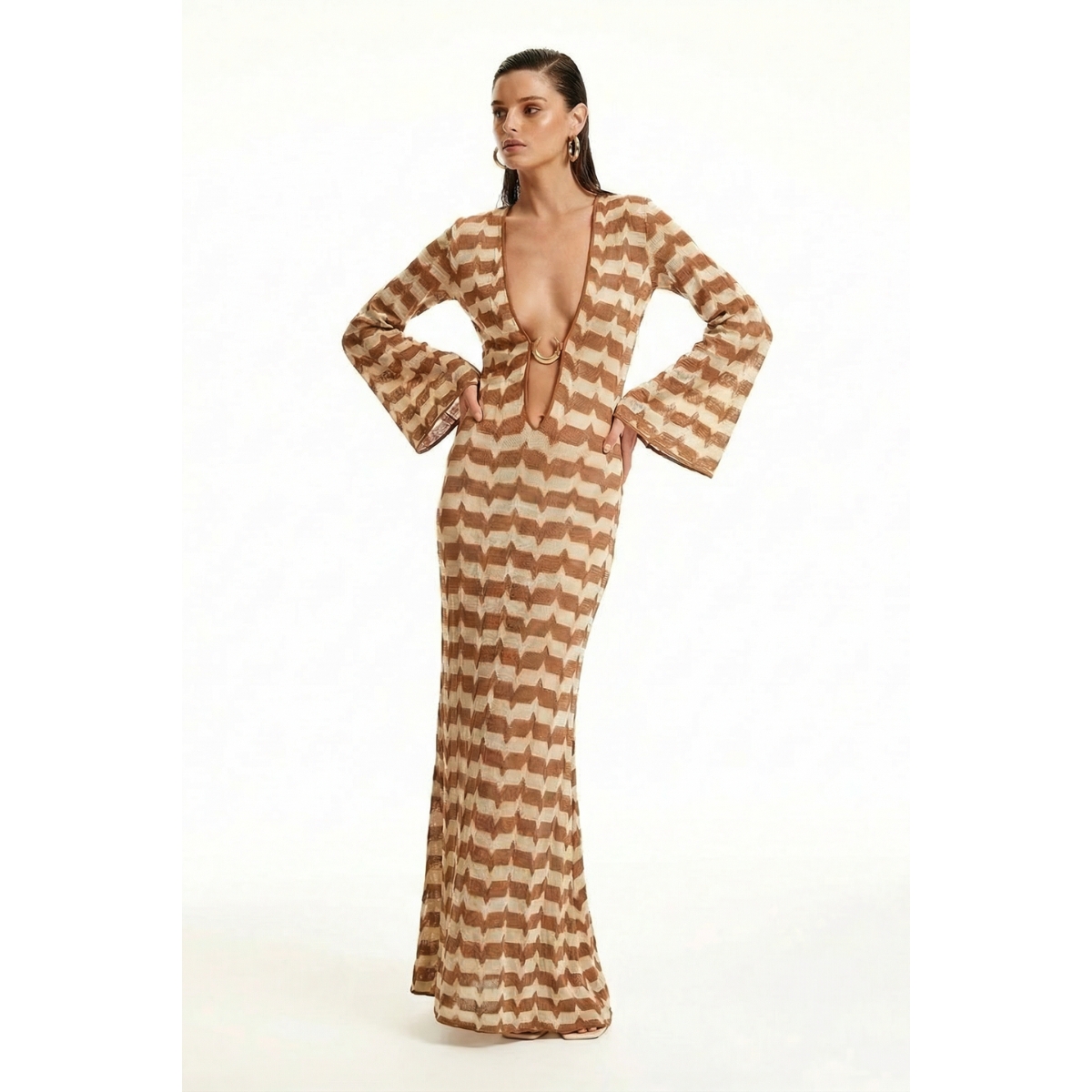 Click here for Luna B Womens Jerina Dress - Brown prices