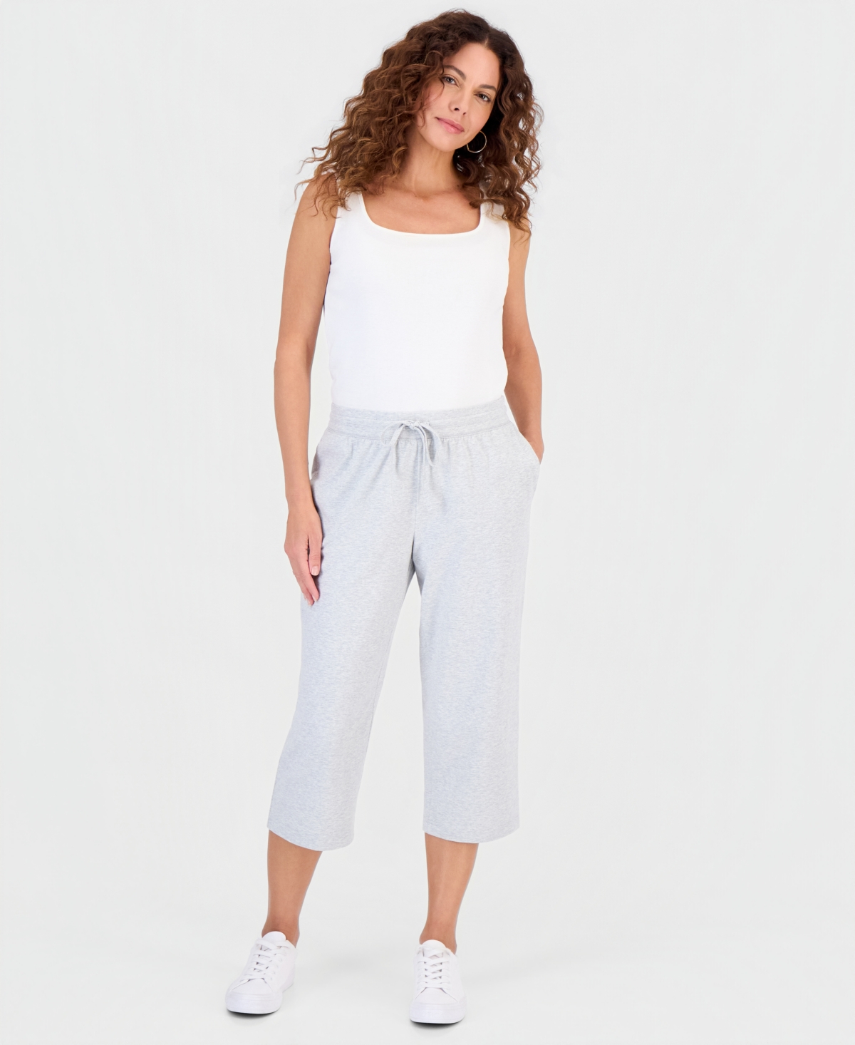 Click here for Style & Co Womens Mid Rise Capri Sweatpants  Creat... prices