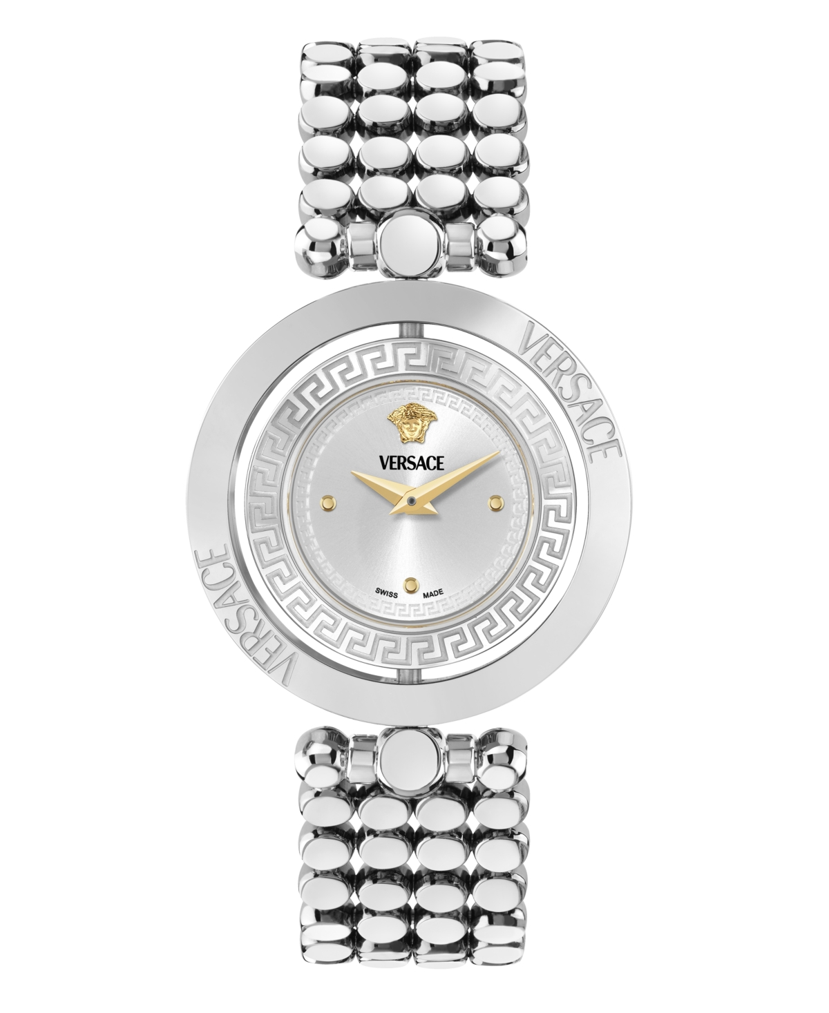 Click here for Versace Womens Eon Silver Stainless Steel Bracelet... prices