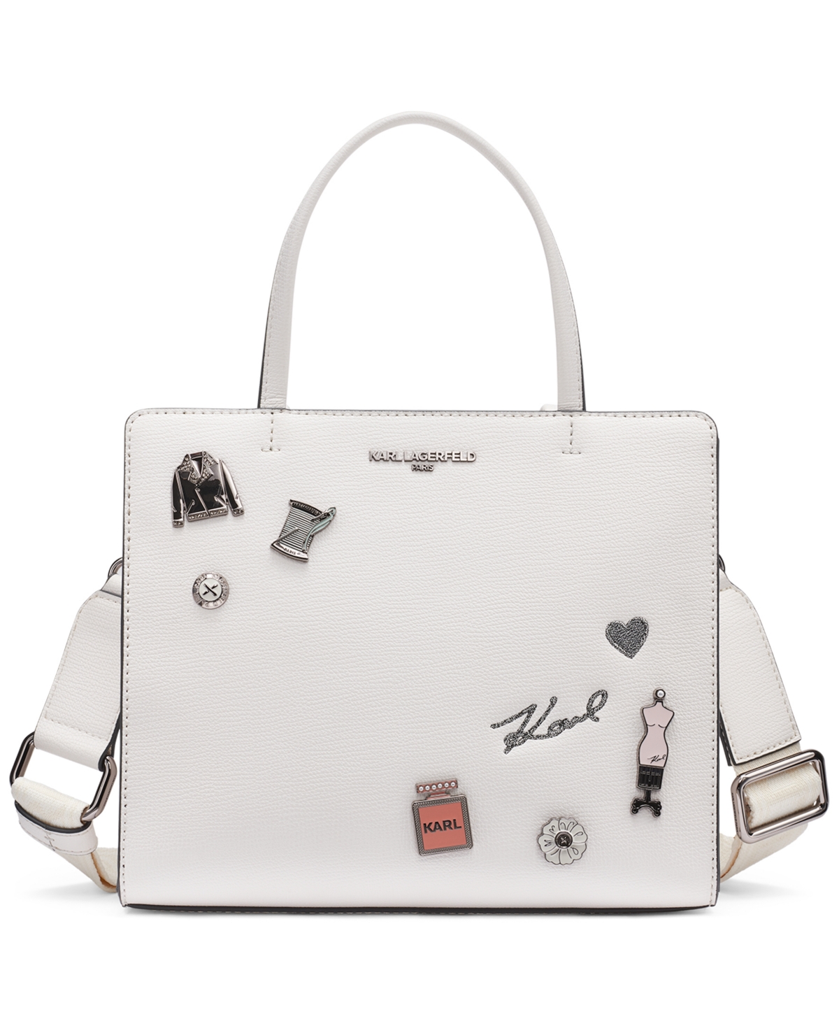 Click here for Karl Lagerfeld Paris Maybelle Top Zipper Satchel B... prices