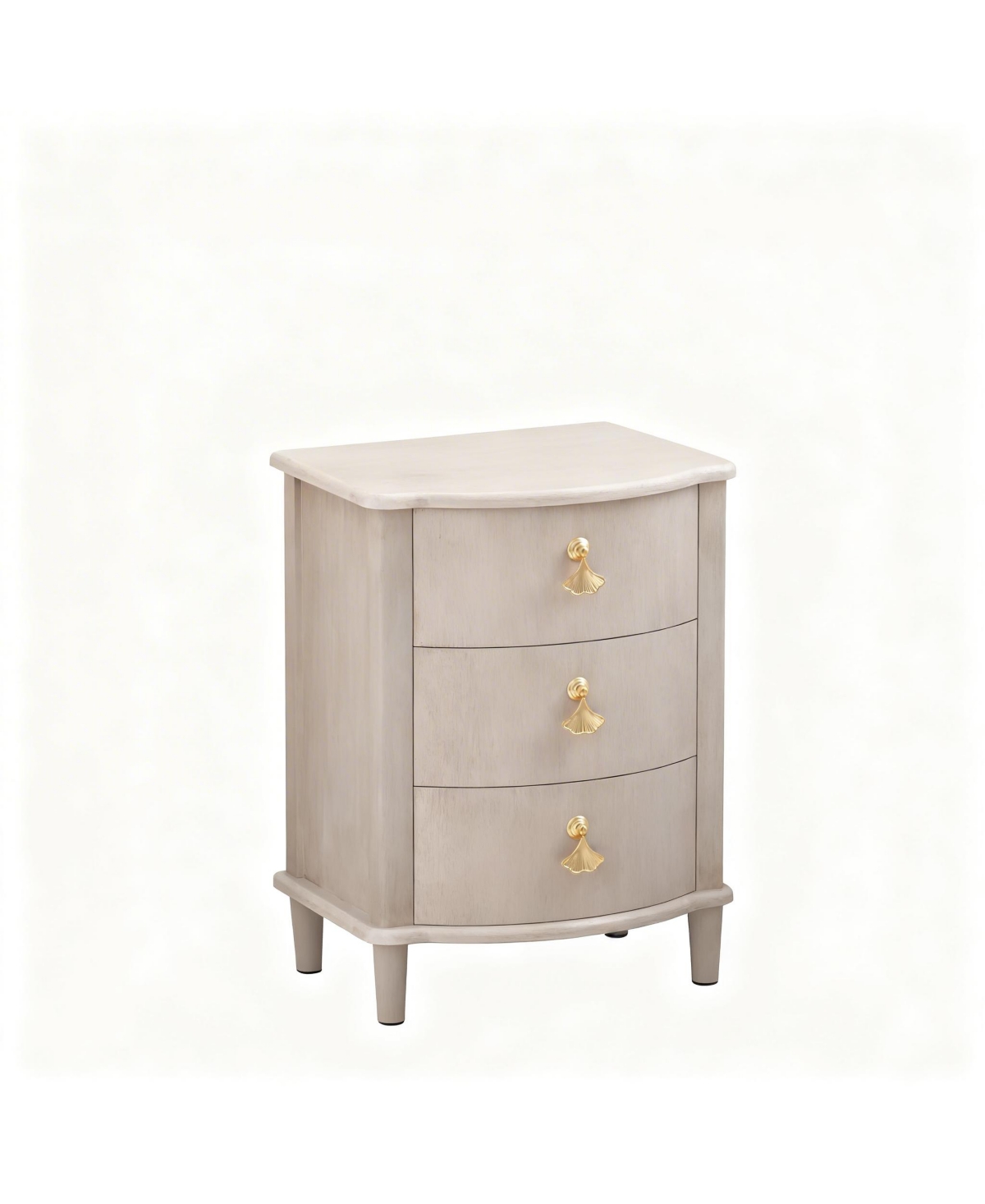 Click here for Yigii Vintage Curved Front Nightstand with Leaf Ha... prices