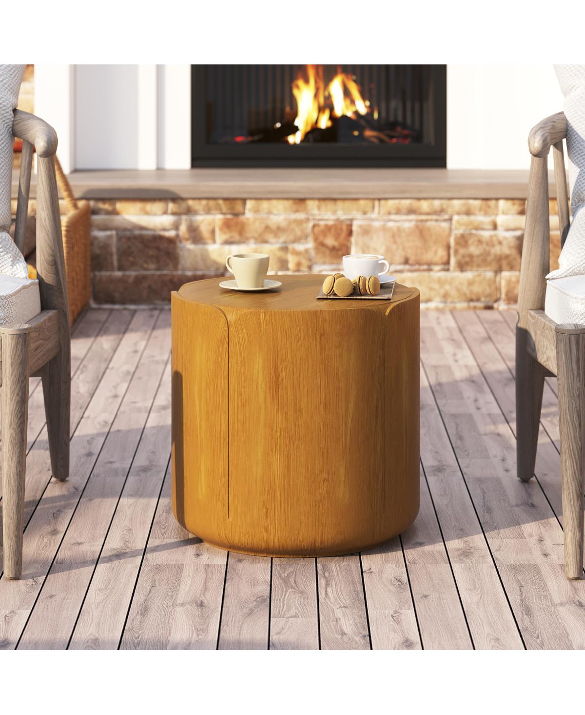 Click here for Streamdale Modern Wood Grain Outdoor Indoor Side T... prices