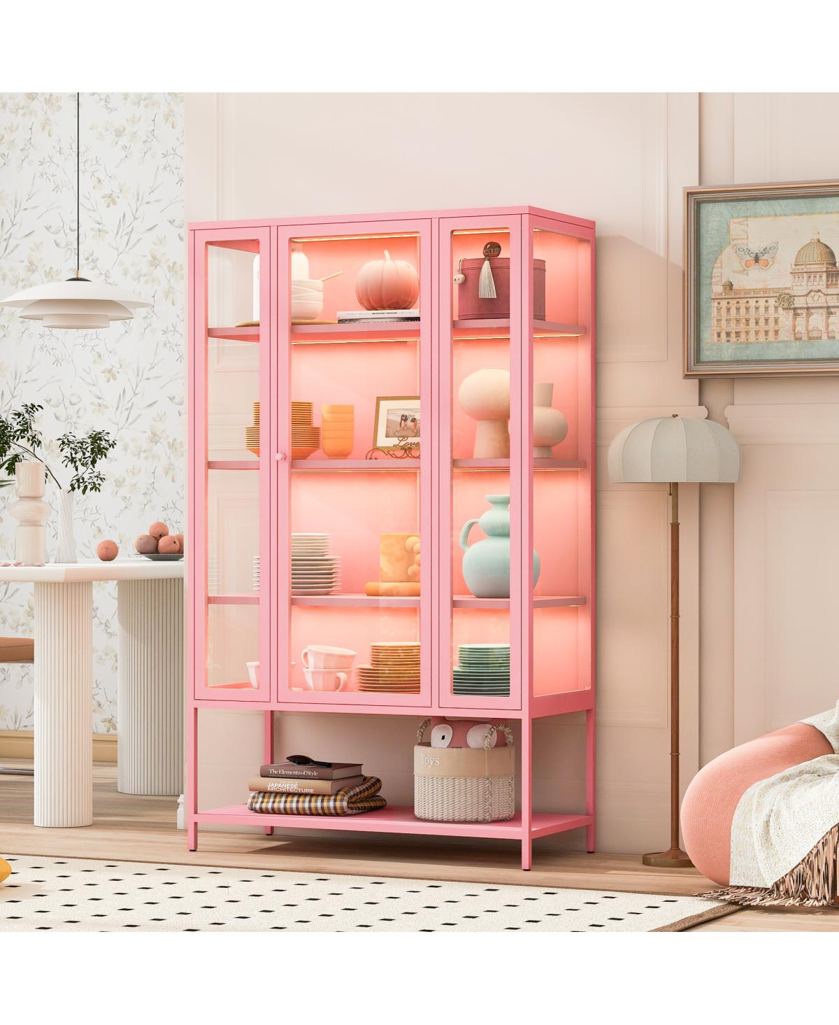 Click here for Streamdale Furniture 67.25" Iron Display Cabi... prices