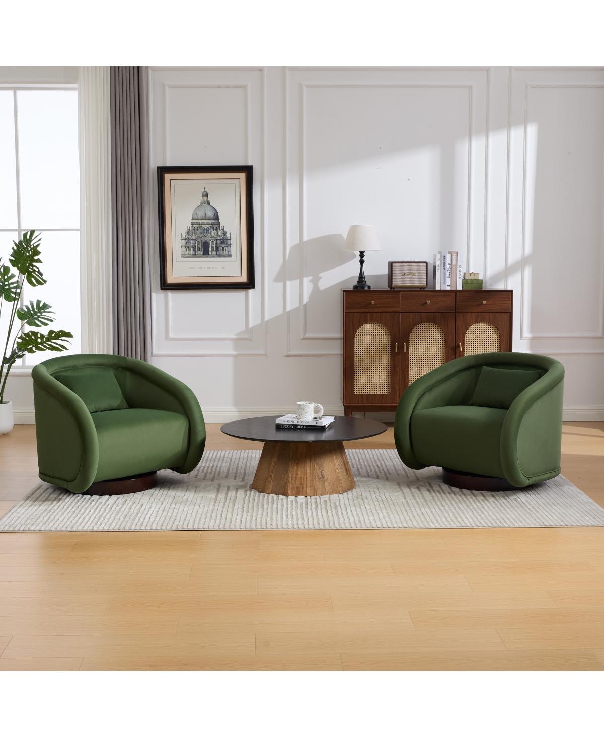 Click here for Streamdale Furniture Velvet Swivel Accent Chair  3... prices