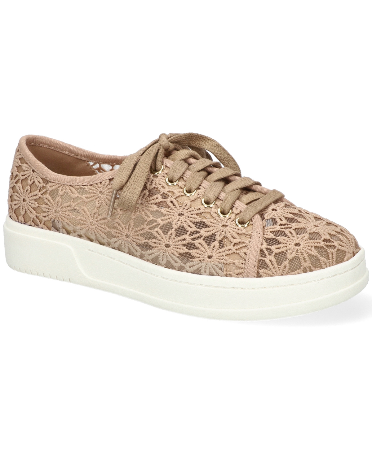 Click here for Bella Vita Womens Abagale Lace-Up Sneakers - Natur... prices