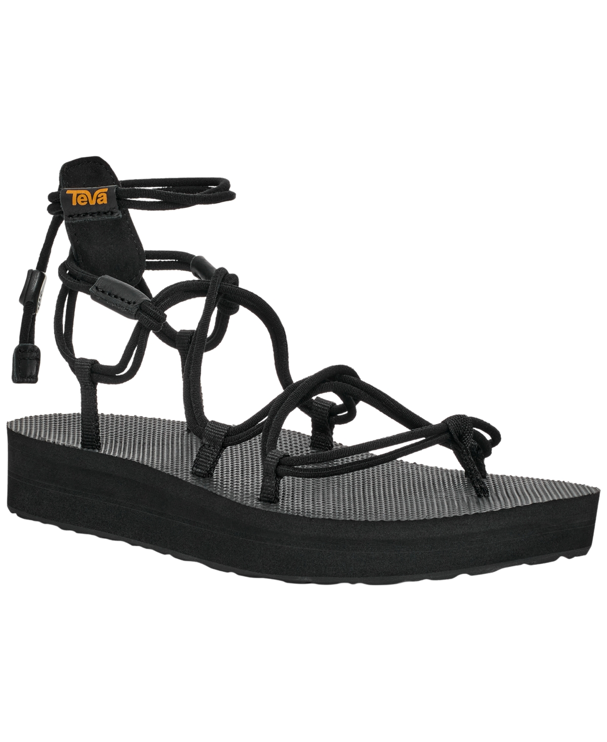 Click here for Teva Womens Midform Infinity Strappy Sandals - Bla... prices