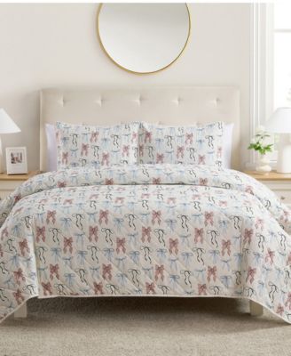 Click here for Vcny Home Ribbon Pinsonic 3 Pc. Quilt Sets prices