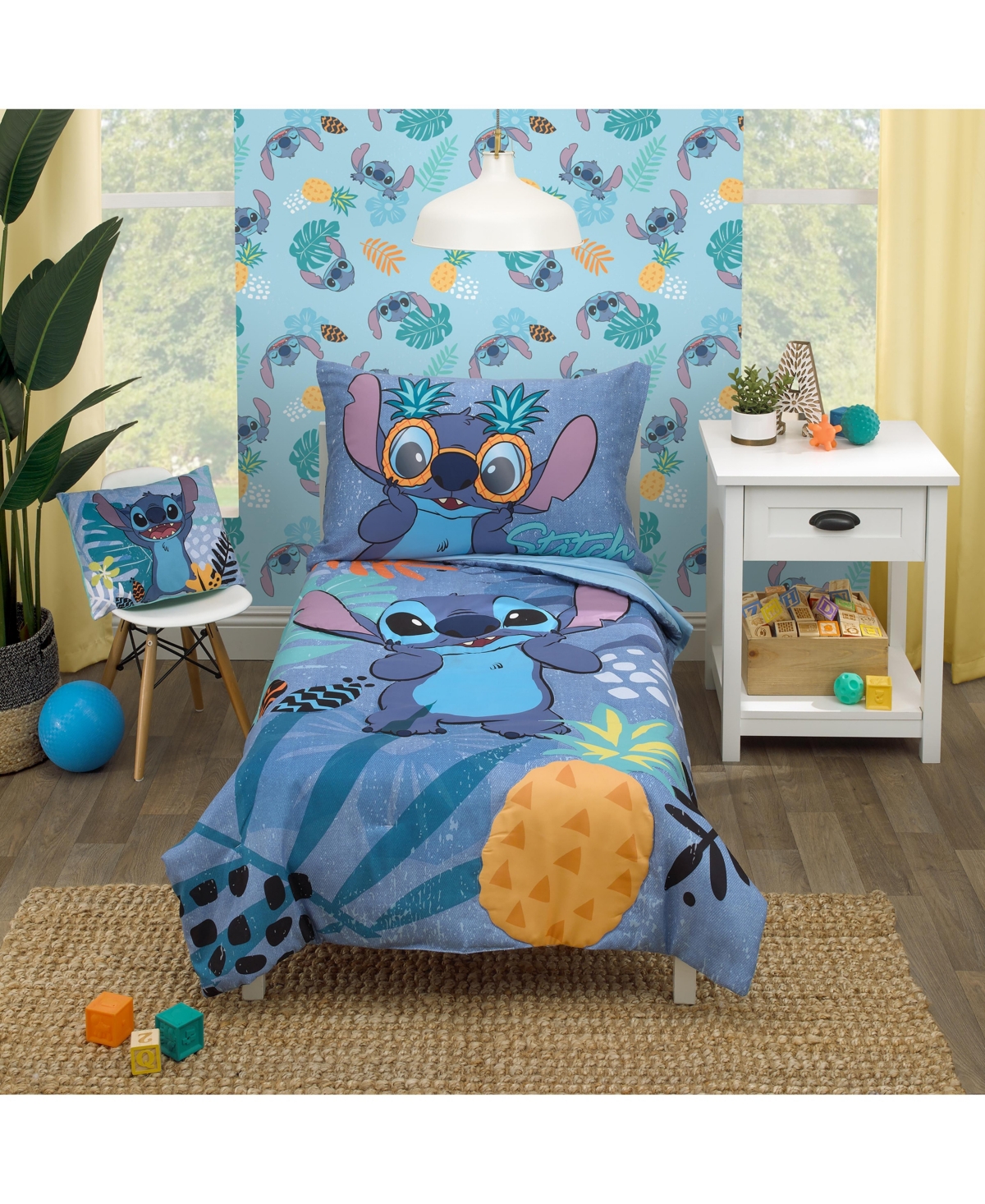 Click here for NoJo Disney Stitch Weird But Cute Blue  Teal and C... prices