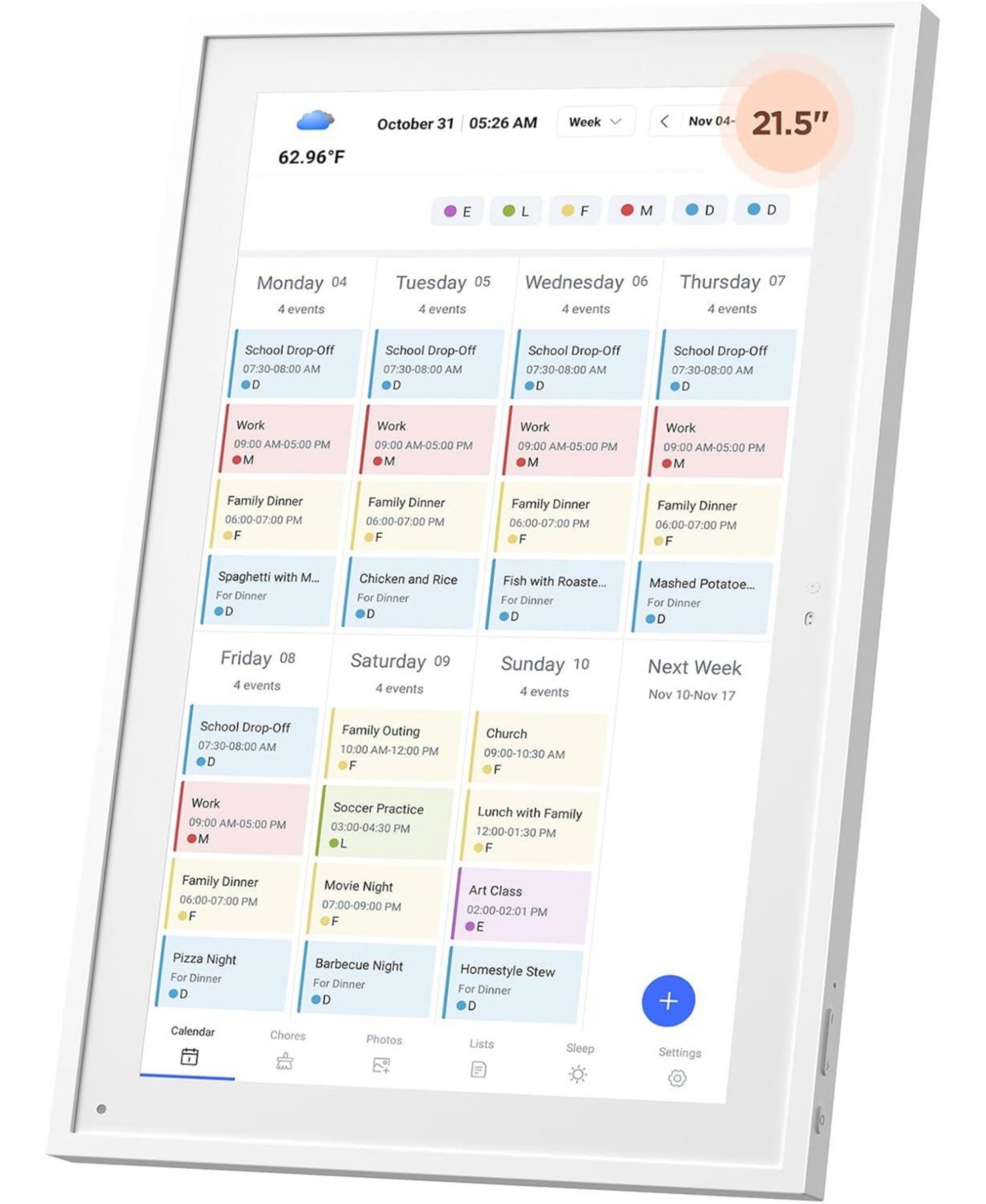 Click here for Mezed 21.5 Inch Smart Digital Calendar and Photo F... prices