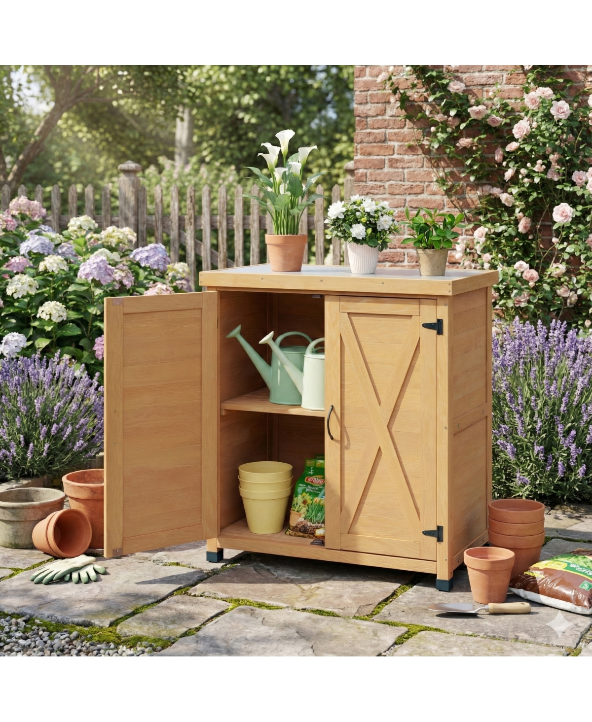 Click here for Streamdale Furniture Potting Bench with Storage Ca... prices