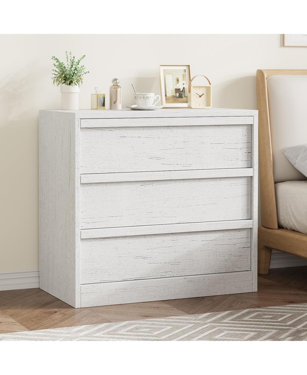 Click here for gaomon 3 Drawer Nightstand  Bedside Table with Ant... prices