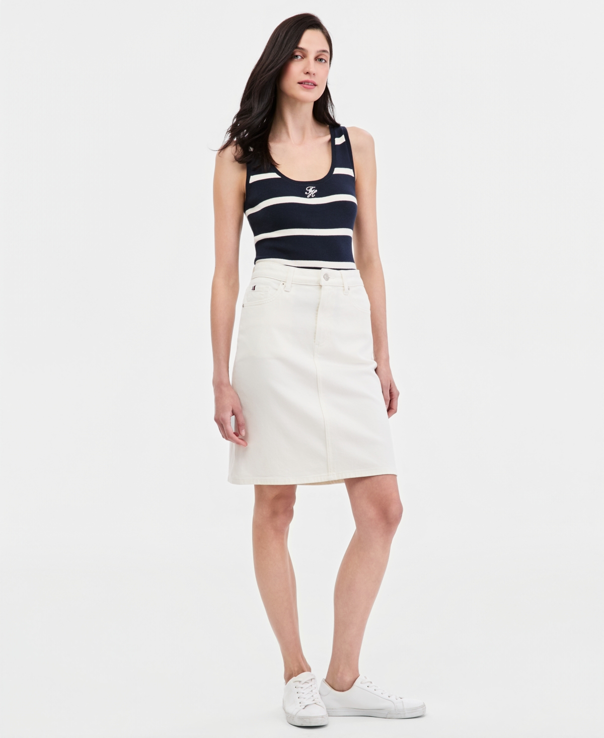 Click here for Tommy Hilfiger Womens Denim Skirt - Nos The Optic... prices