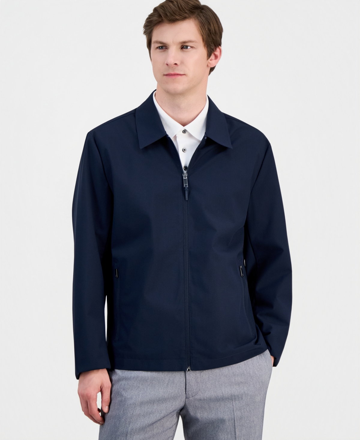 Click here for Calvin Klein Mens Lightweight Utility Jacket - Dar... prices
