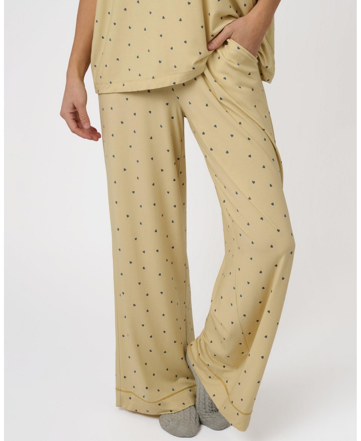 Click here for WeWoreWhat Womens Sleep Wide Leg Pant - Buttercrea... prices