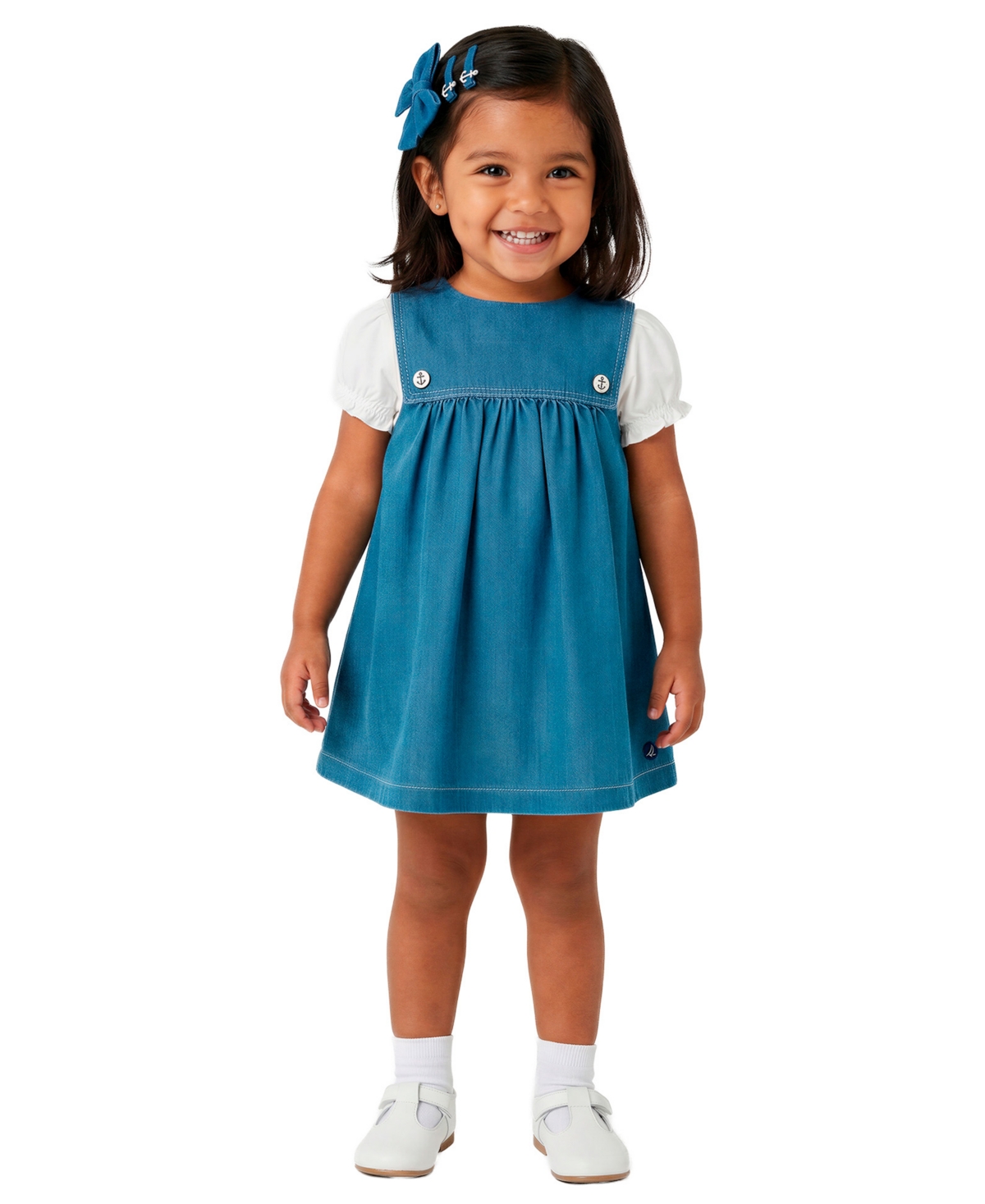 Click here for Sperry Baby Girls Denim Jumper Dress & Bodysuit wi... prices