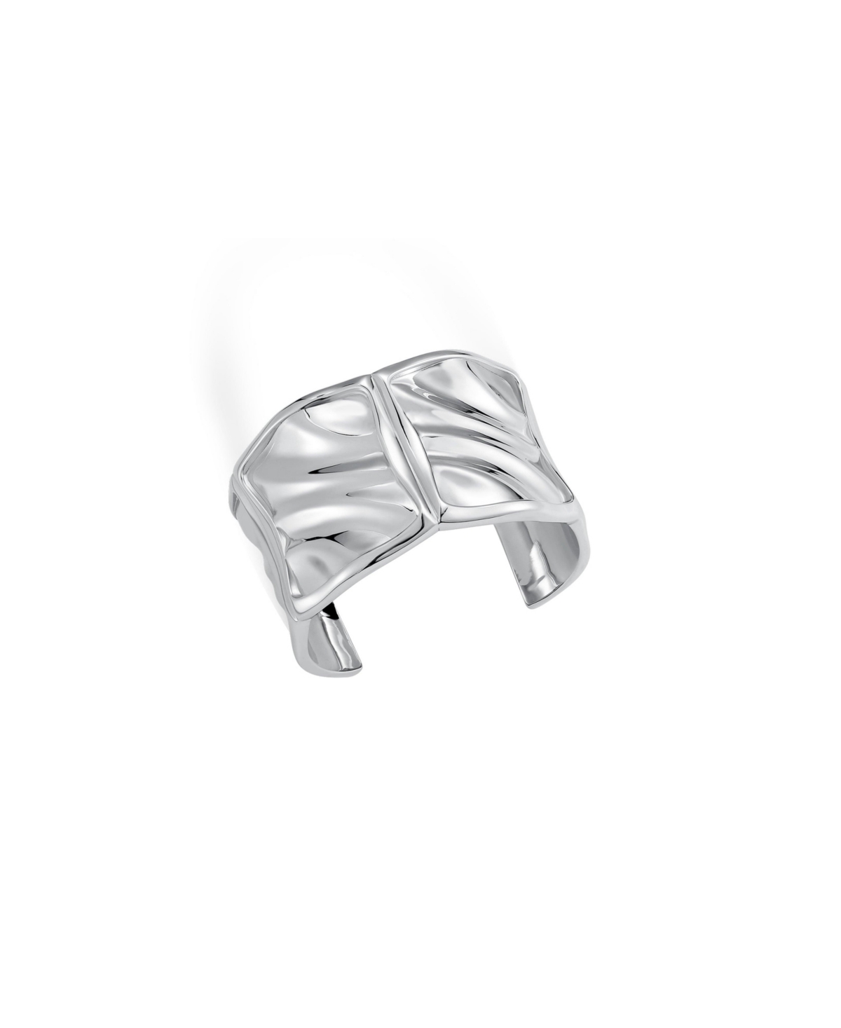 Click here for Retro Chic Tidal Glow Cuff - Silver prices