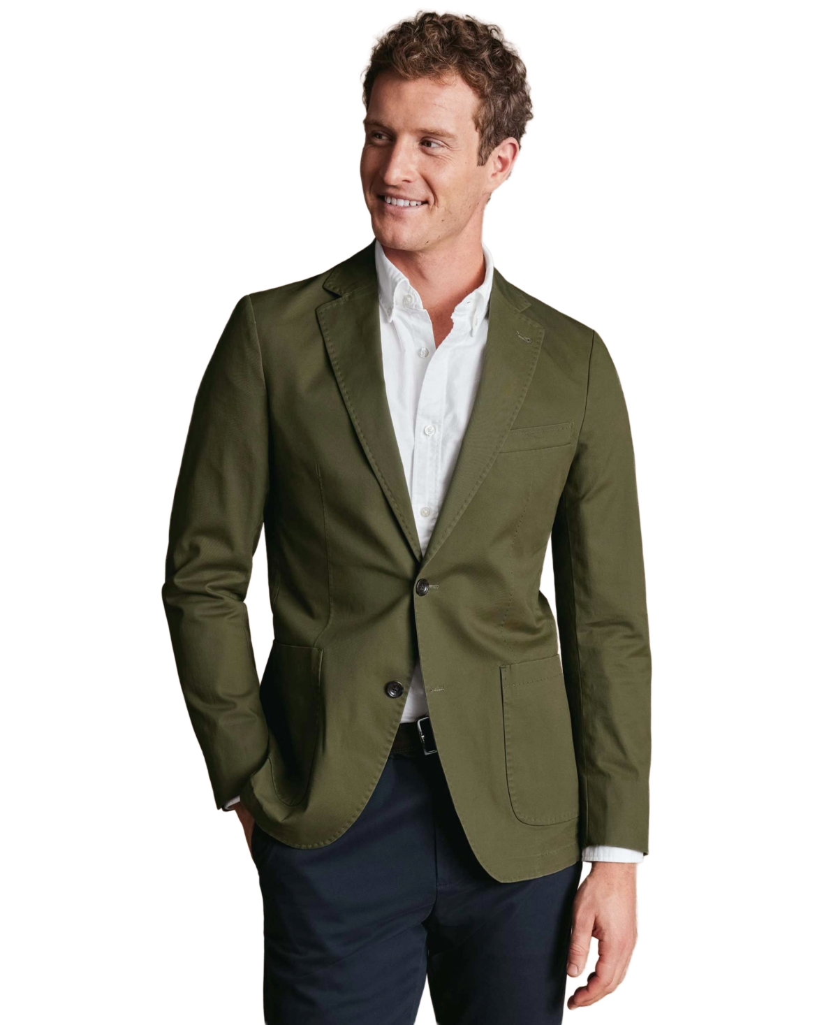 Click here for Charles Tyrwhitt Mens Stretch Slim-Fit Blazer - Ol... prices