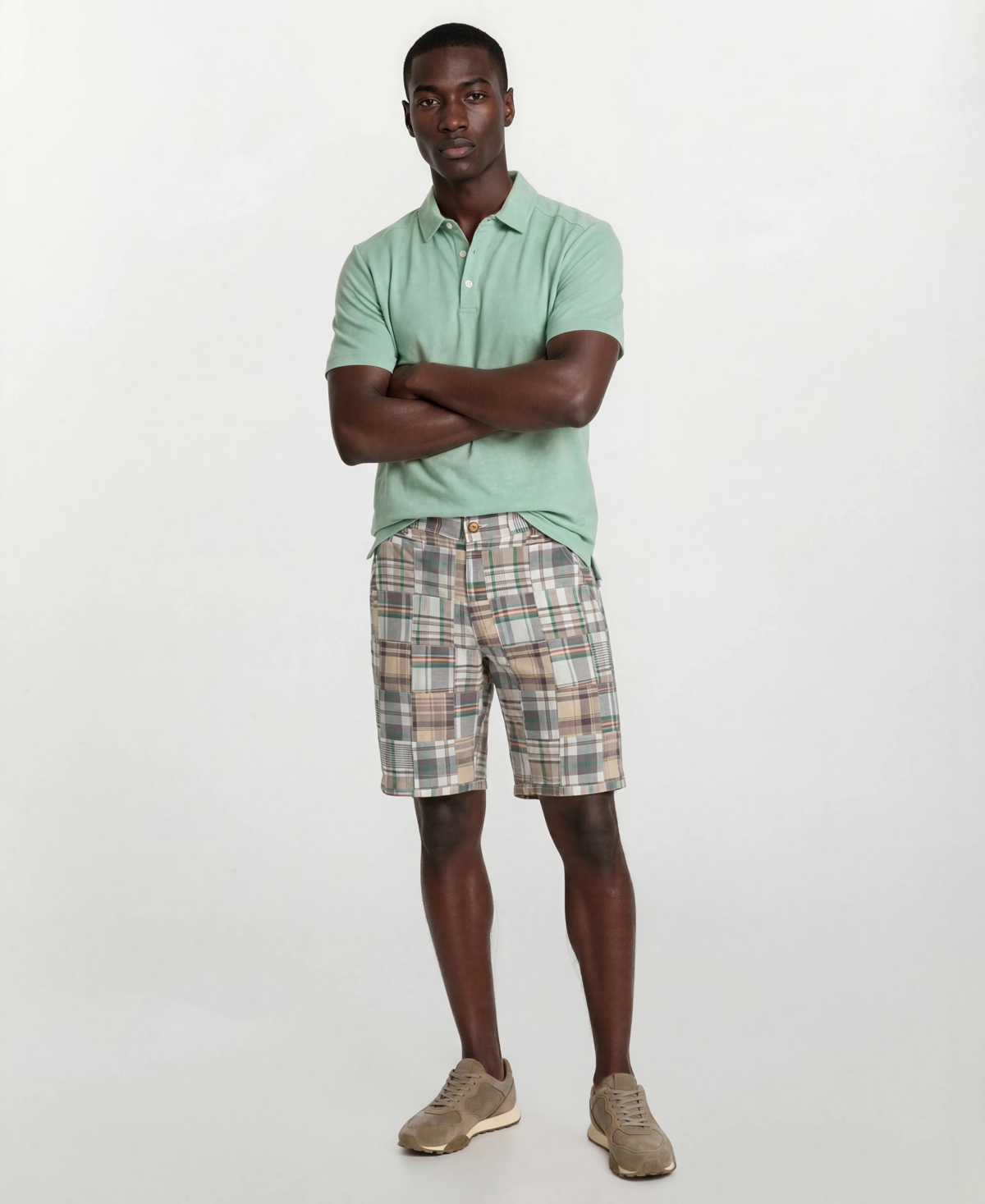 Click here for Vintage 1946 Mens Patch Detail Flat-Front Shorts -... prices