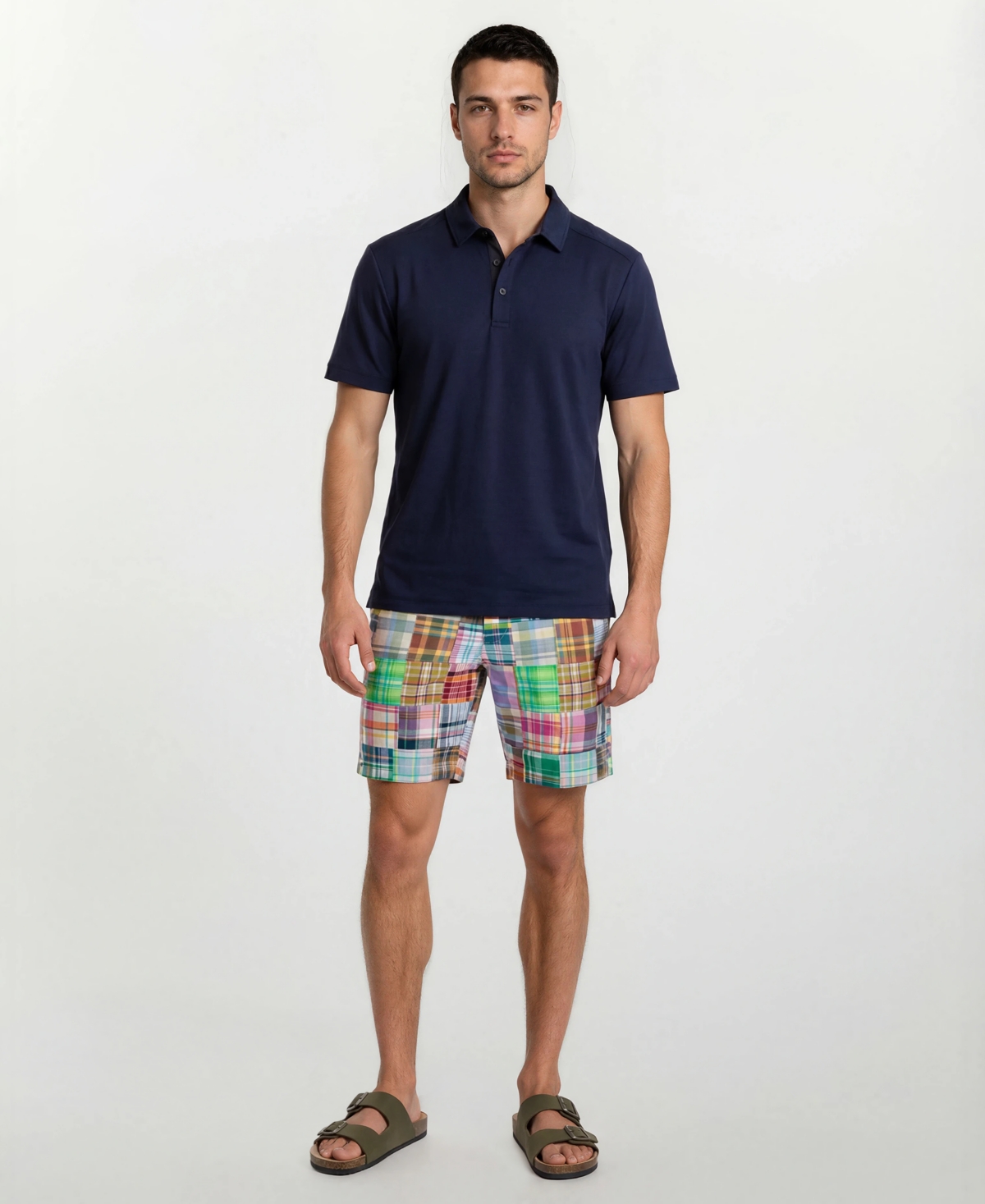 Click here for Vintage 1946 Mens Patch Detail Flat-Front Shorts -... prices