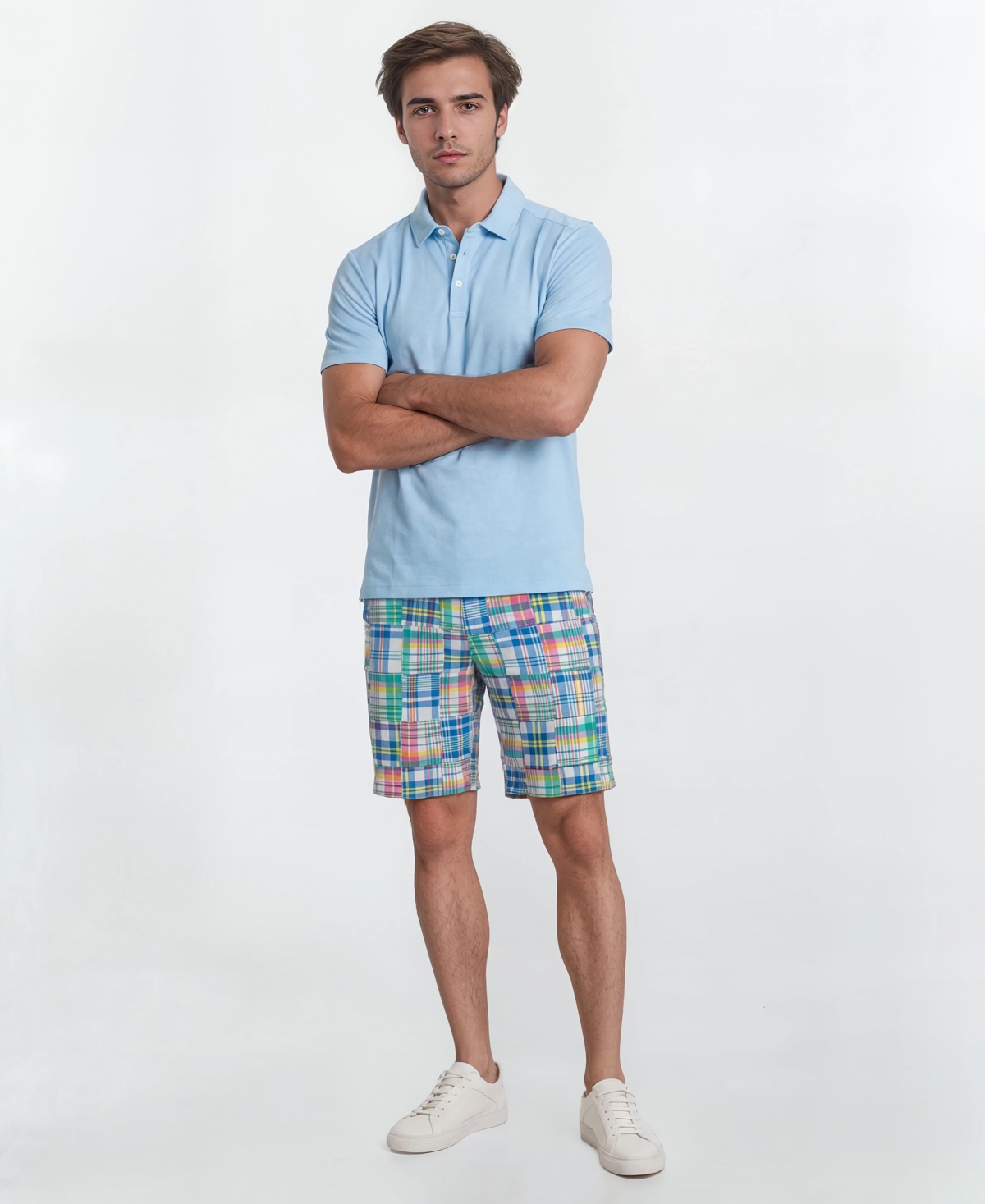 Click here for Vintage 1946 Mens Patch Detail Flat-Front Shorts -... prices