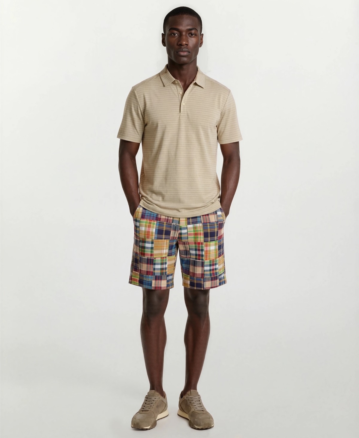 Click here for Vintage 1946 Mens Patch Detail Flat-Front Shorts -... prices