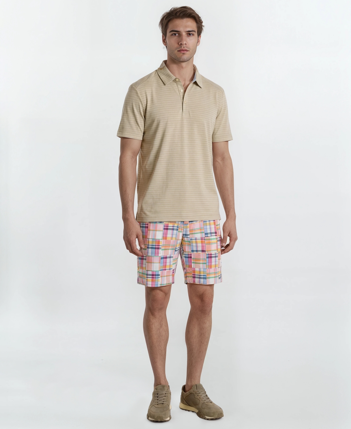 Click here for Vintage 1946 Mens Patch Detail Flat-Front Shorts -... prices