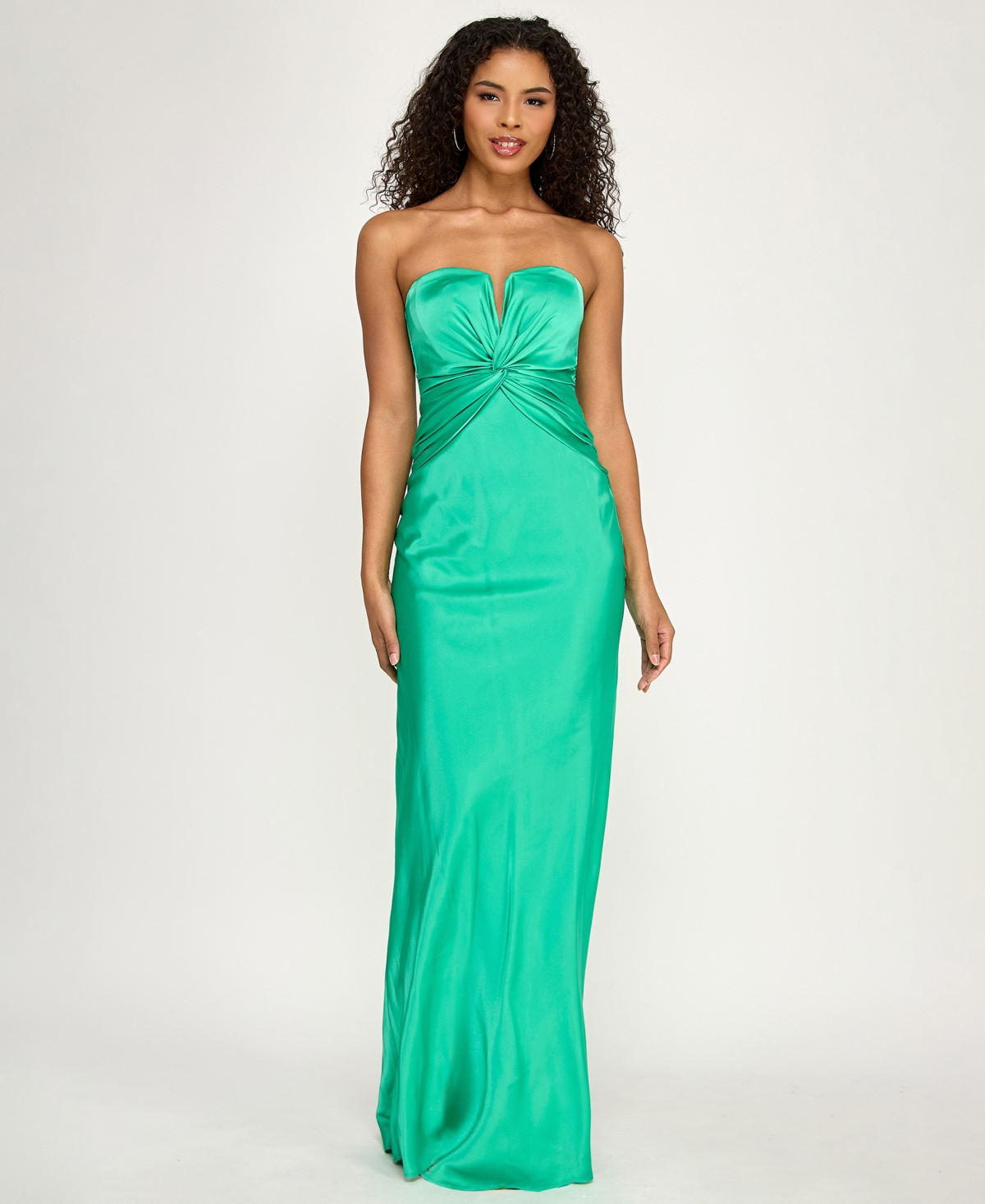 Click here for City Studios Juniors Strapless Sweetheart Twist-Fr... prices