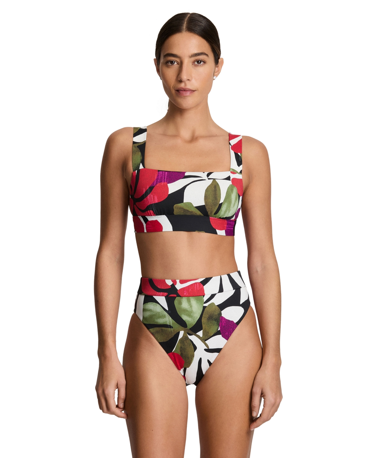 Click here for Lauren Ralph Lauren Womens Wide Strap Swim Bra - M... prices