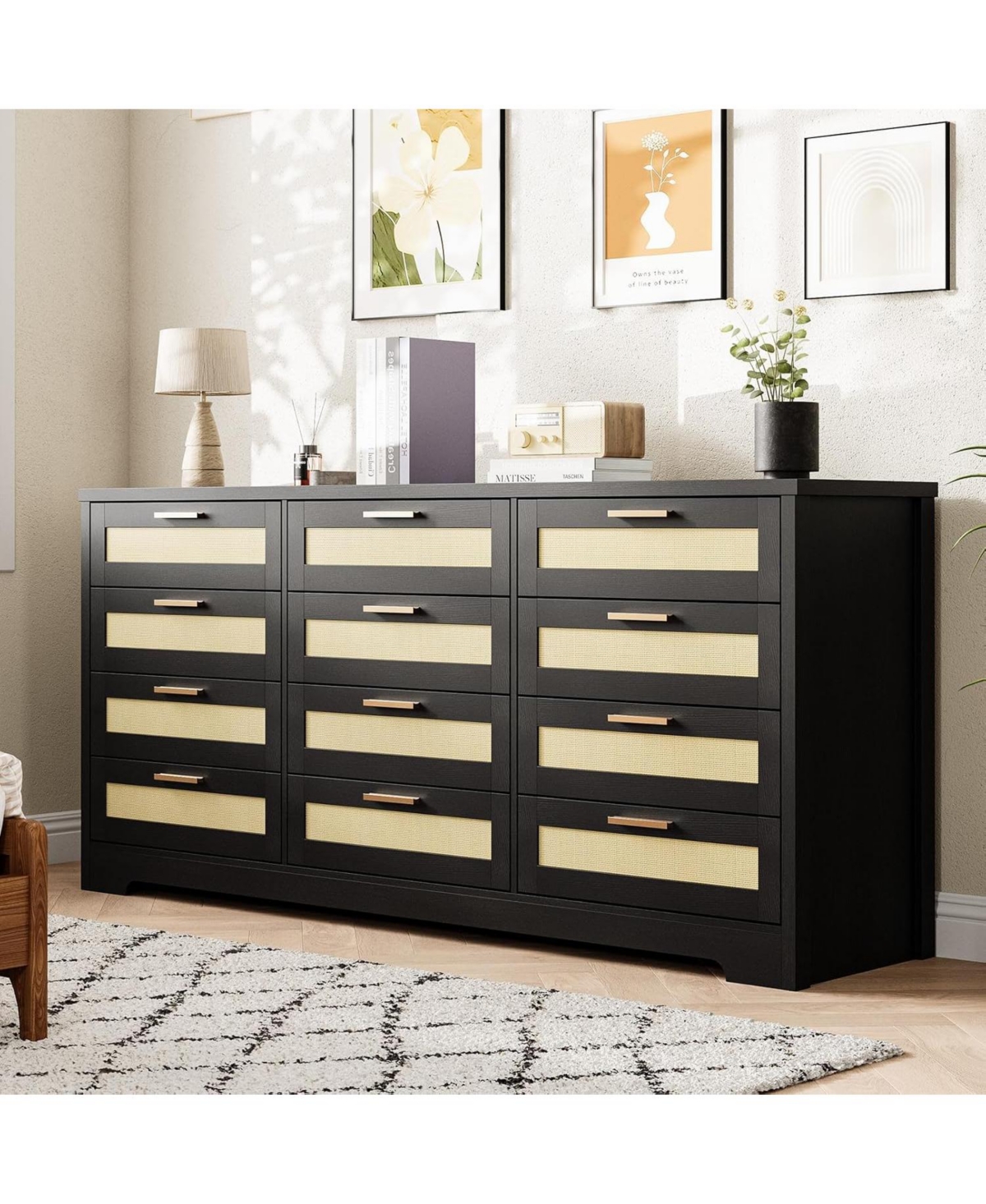 Click here for gaomon 12 Drawer Dresser for Bedroom  Wood Storage... prices