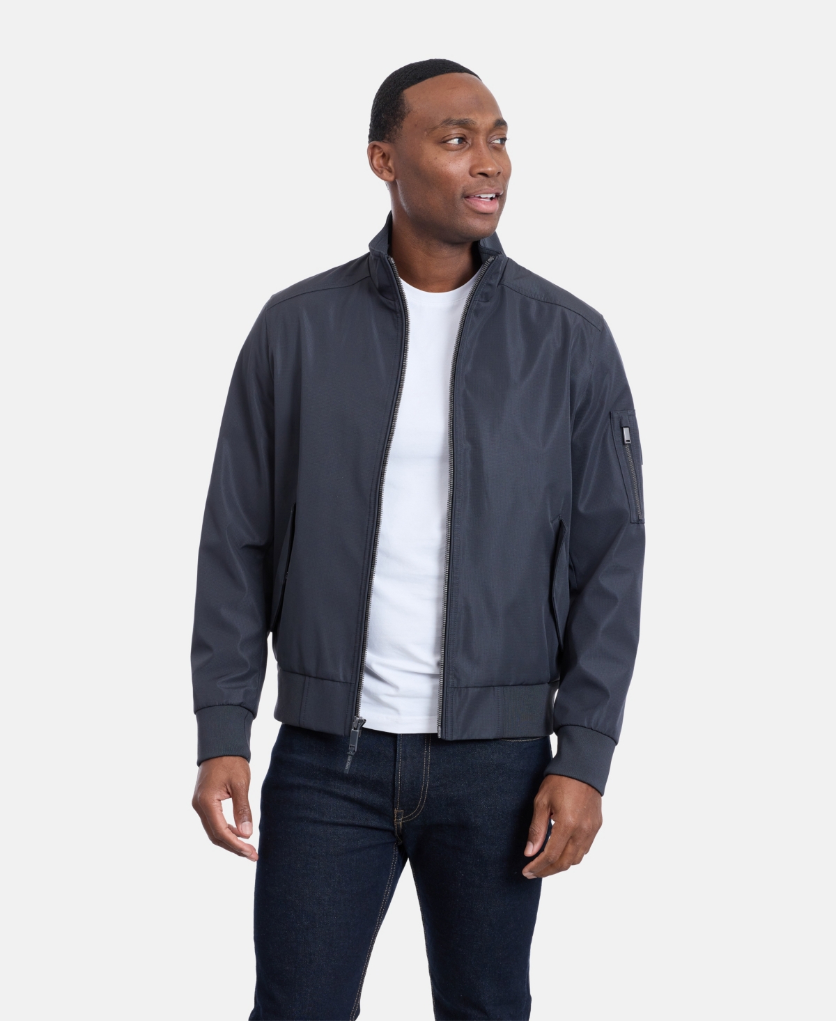 Click here for Calvin Klein Mens Ripstop Bomber Jacket - Iron prices