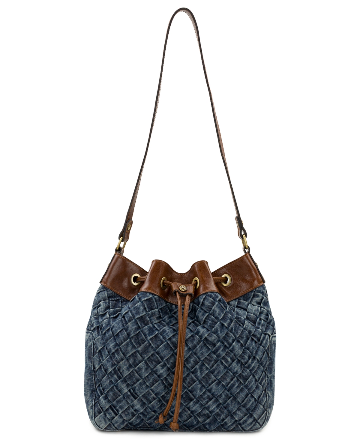 Click here for Patricia Nash Belamy Drawstring Washed Woven Denim... prices