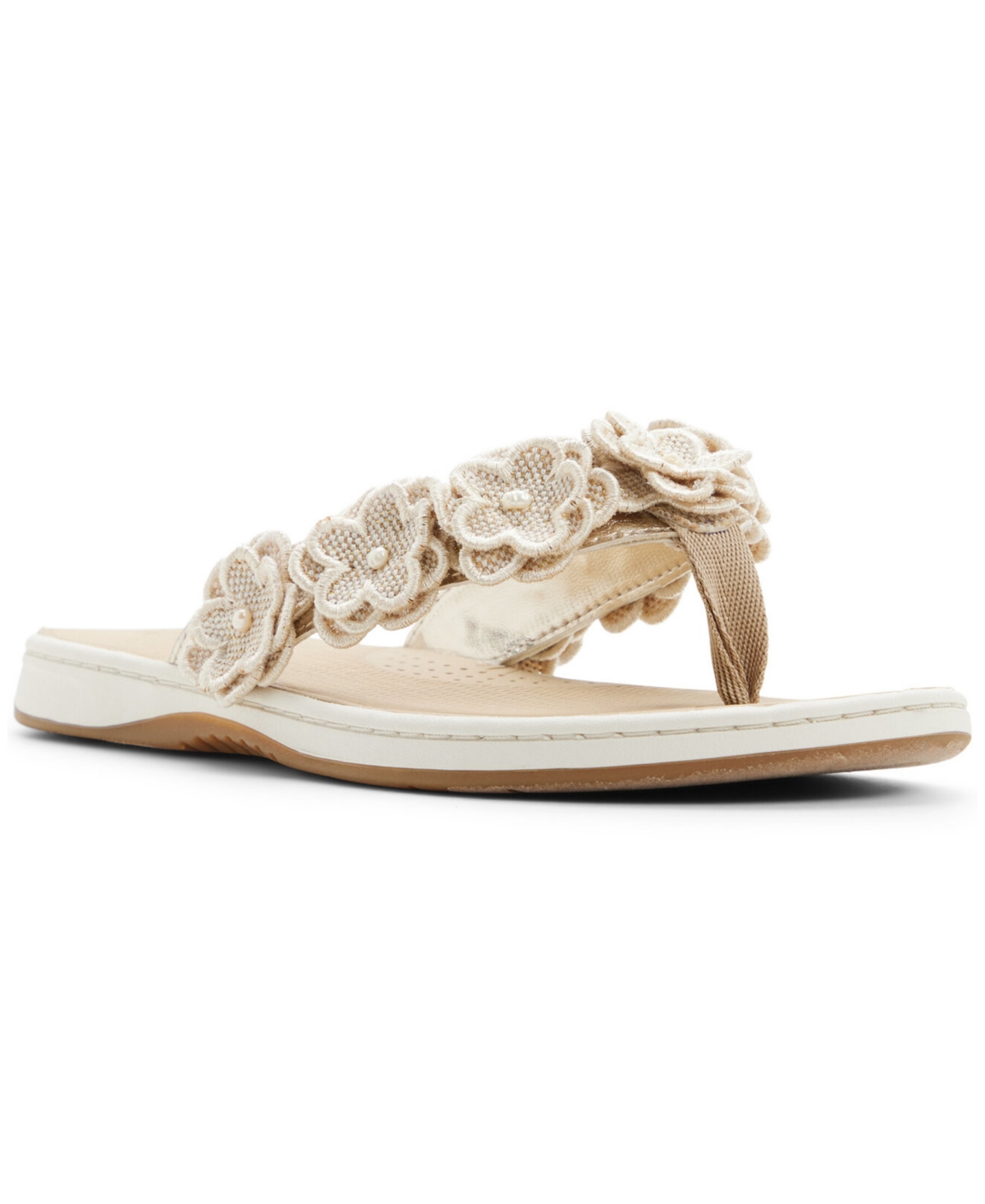 Click here for Sperry Womens Seafish Floral Open Toe Slip-On Sand... prices