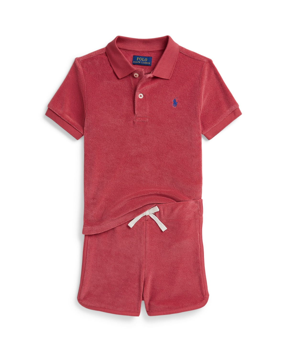 Click here for Polo Ralph Lauren Boys 2-7 Terry Polo Shirt & Shor... prices
