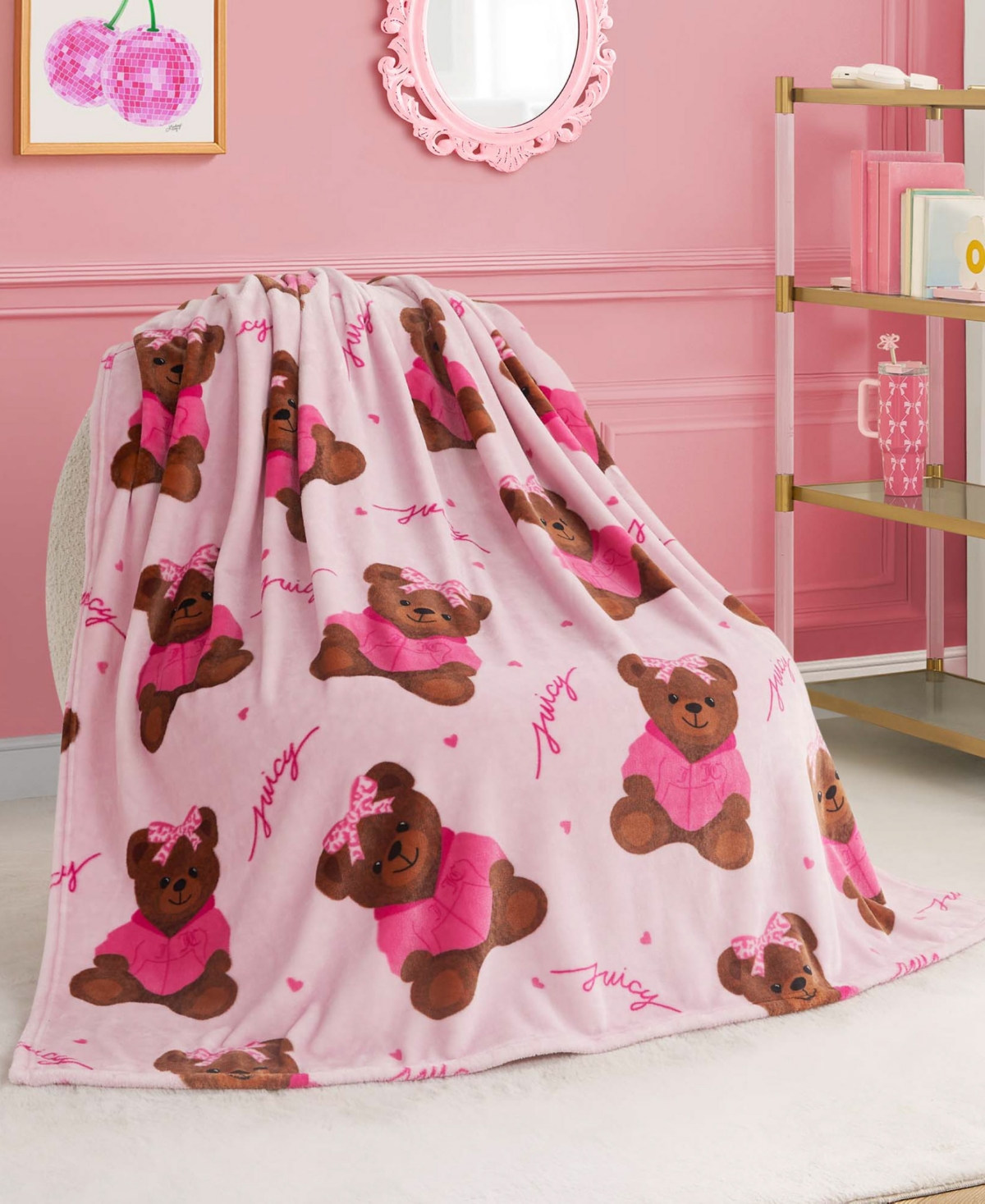 Click here for Juicy Couture Kids Plush Throw  50 x 70 - Bears Li... prices